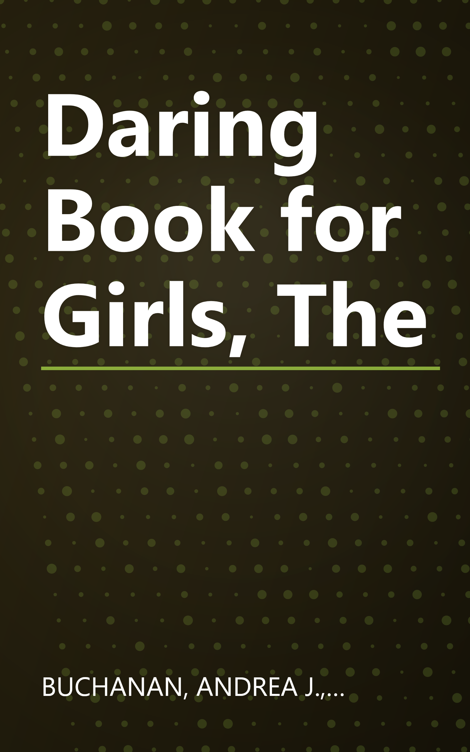 Daring Book for Girls, The book cover