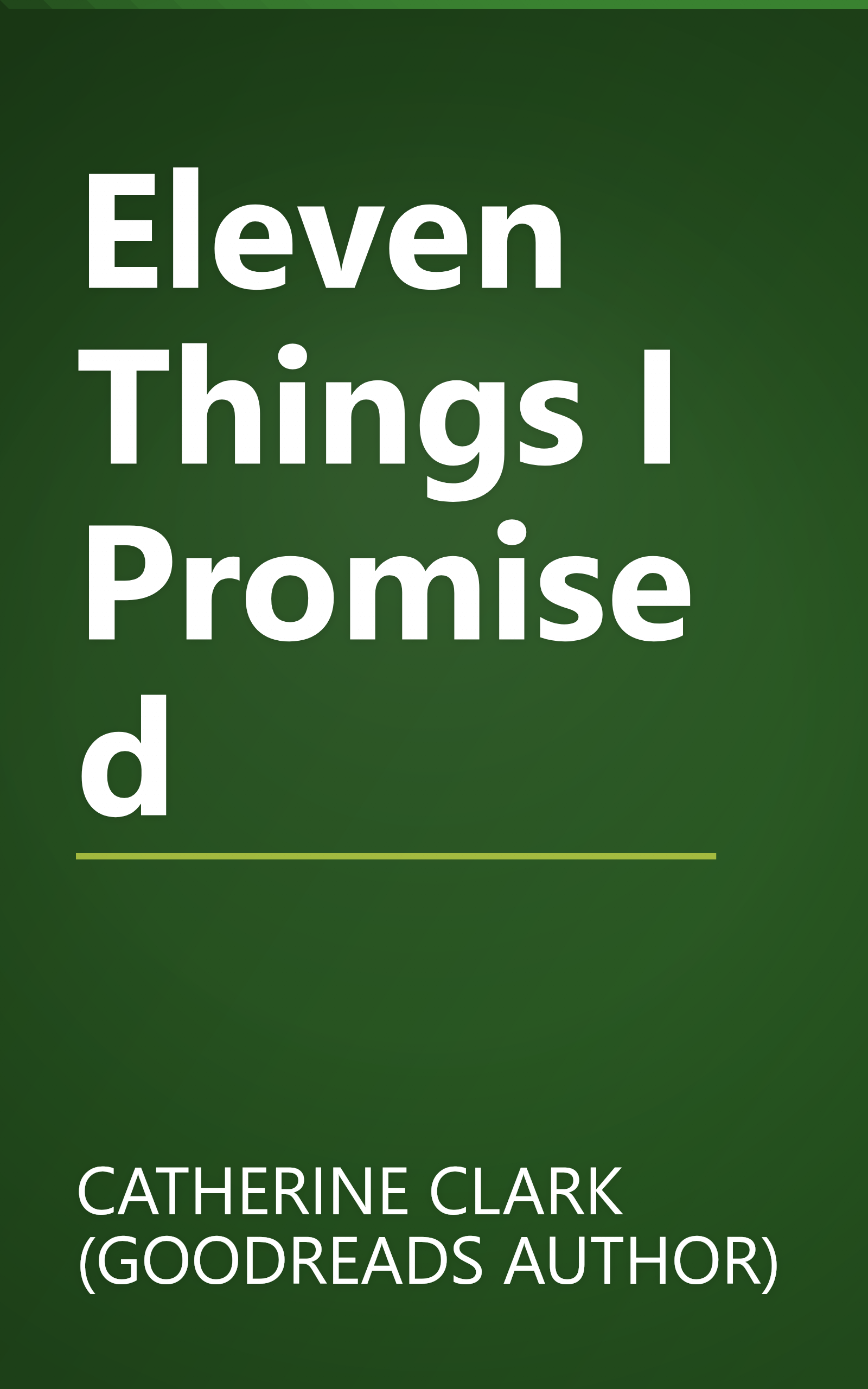 Eleven Things I Promised book cover