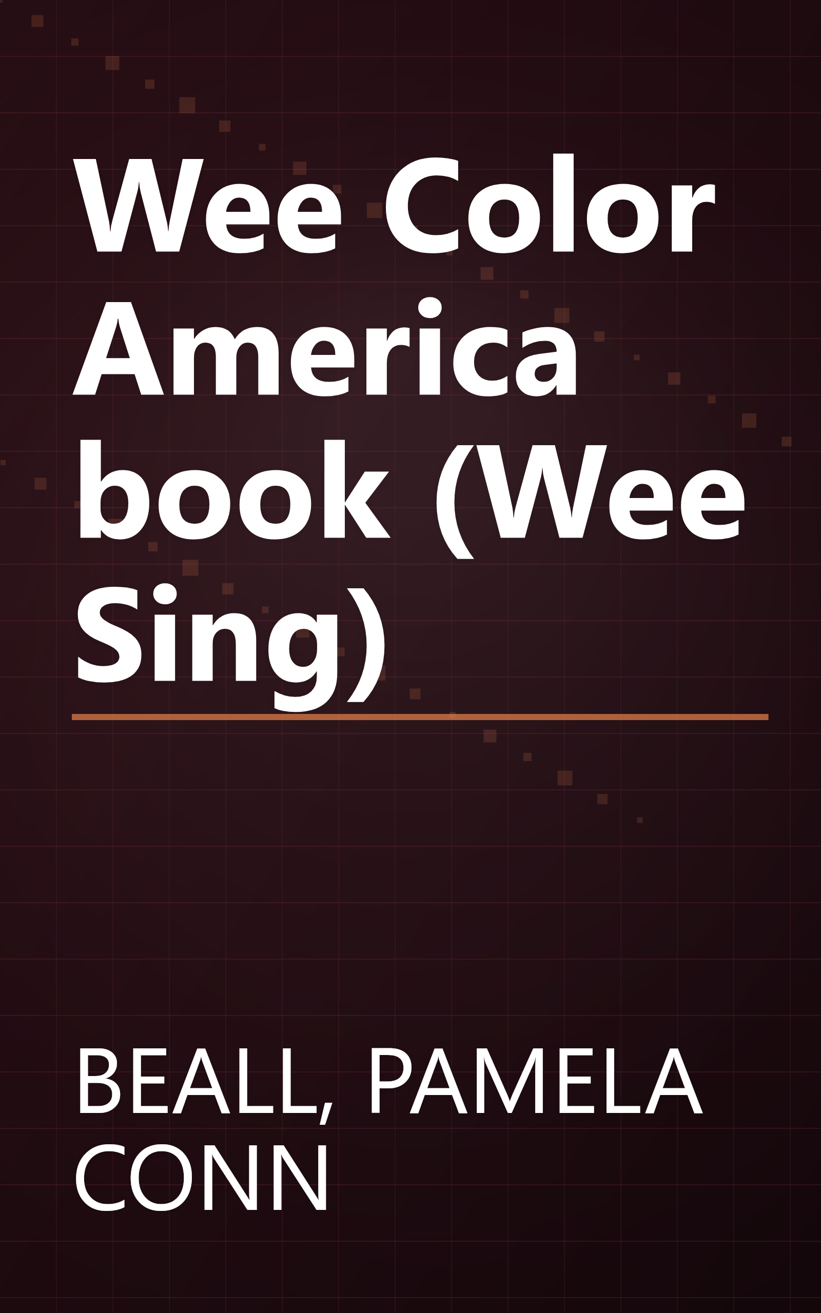 Wee Color America book (Wee Sing) book cover