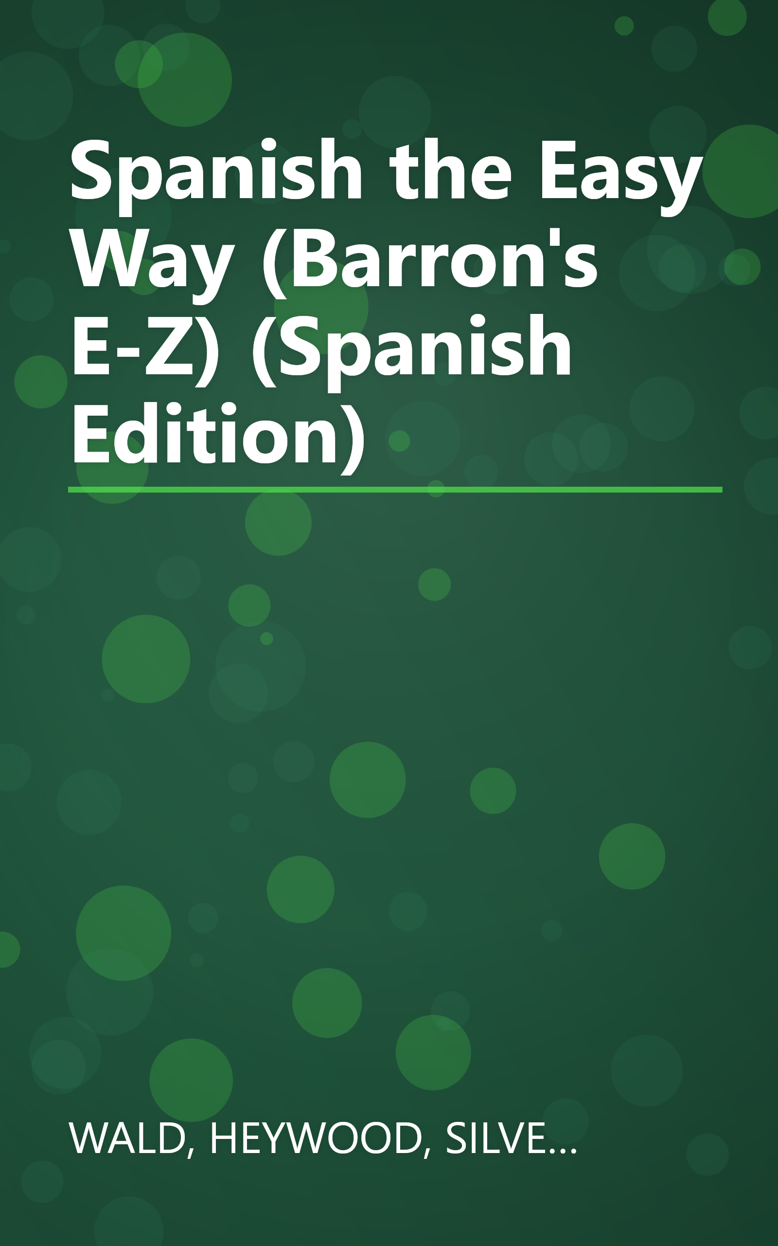 Spanish the Easy Way (Barron's E-Z) (Spanish Edition) book cover