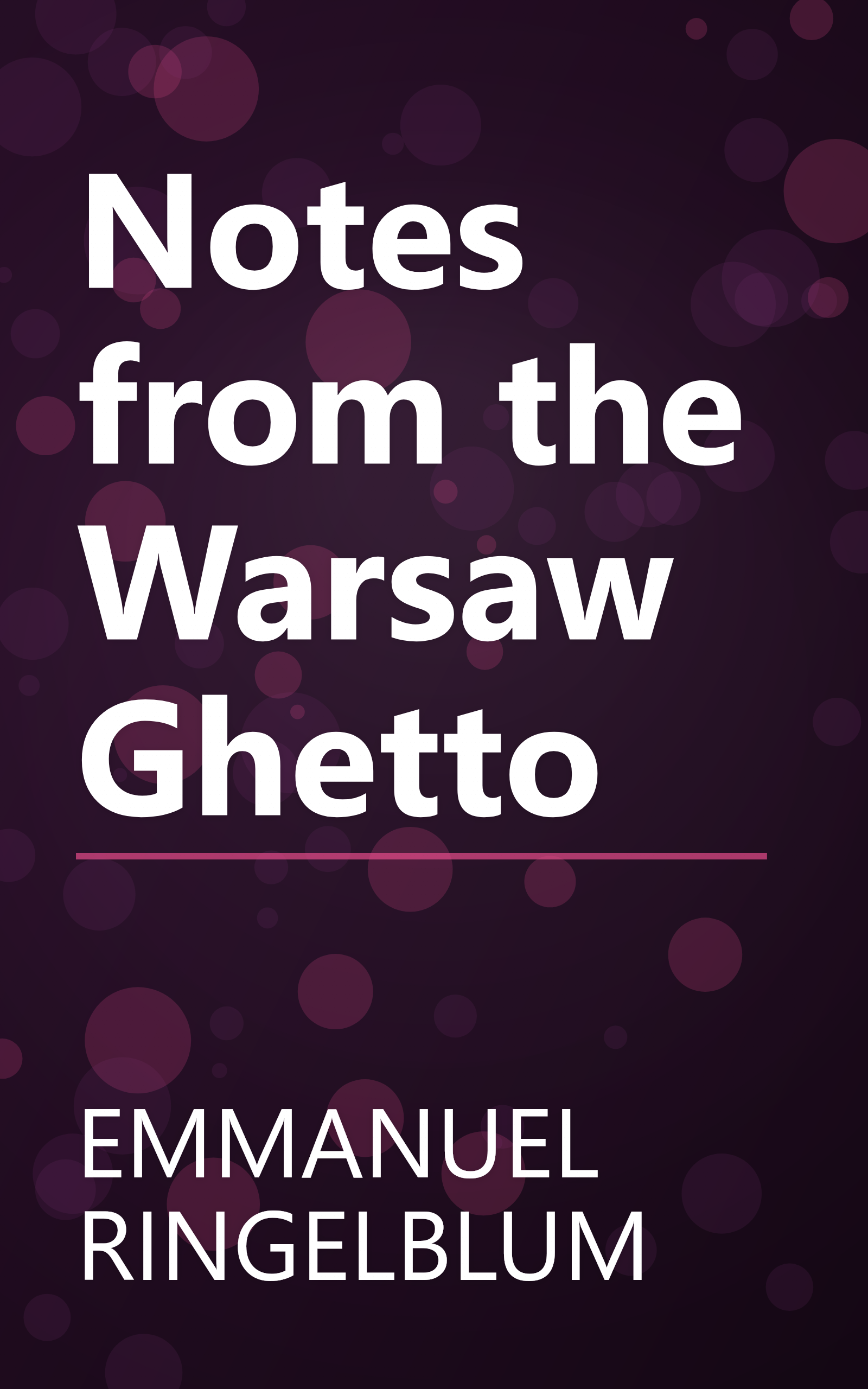 Notes from the Warsaw Ghetto book cover