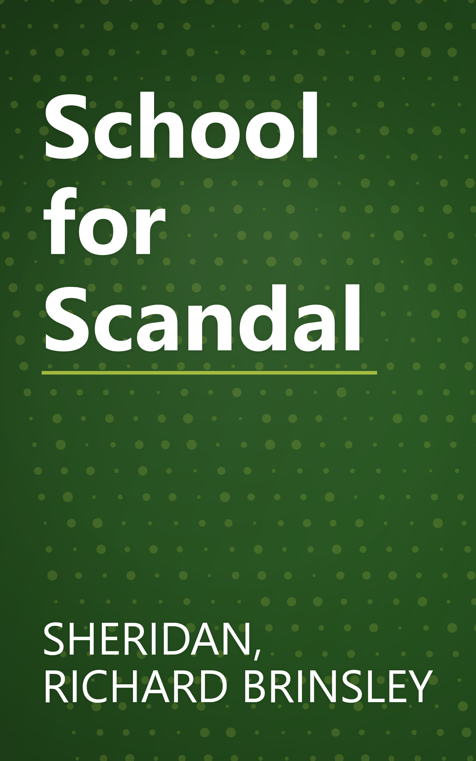 School for Scandal book cover