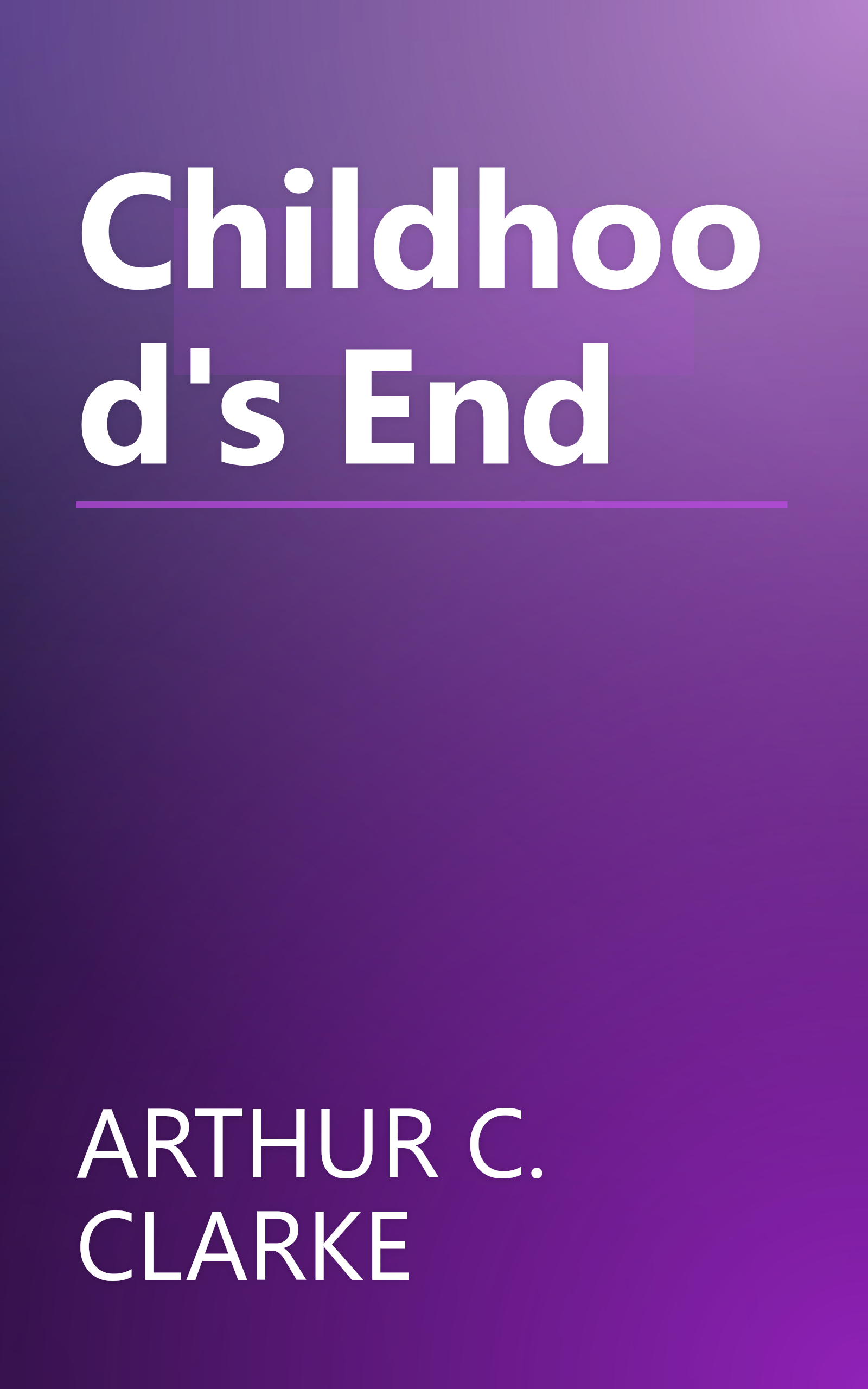 Childhood's End book cover