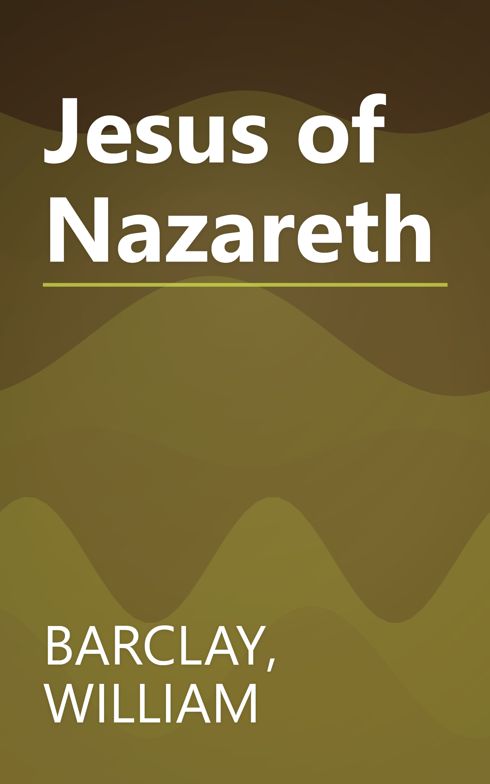 Jesus of Nazareth book cover
