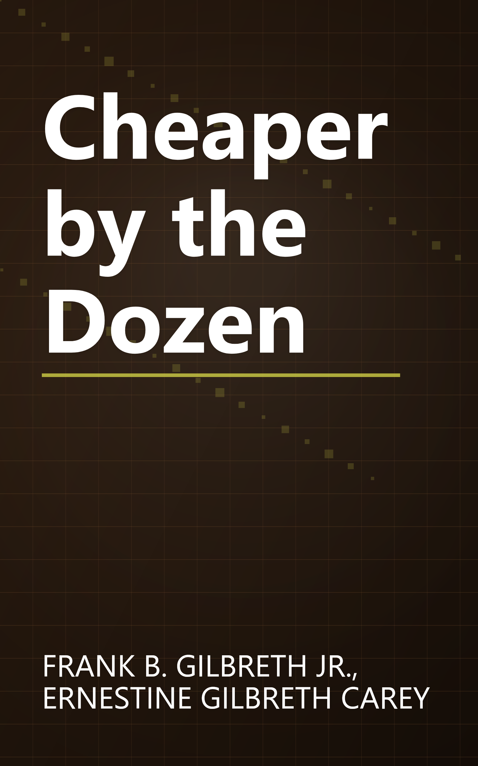 Cheaper by the Dozen book cover