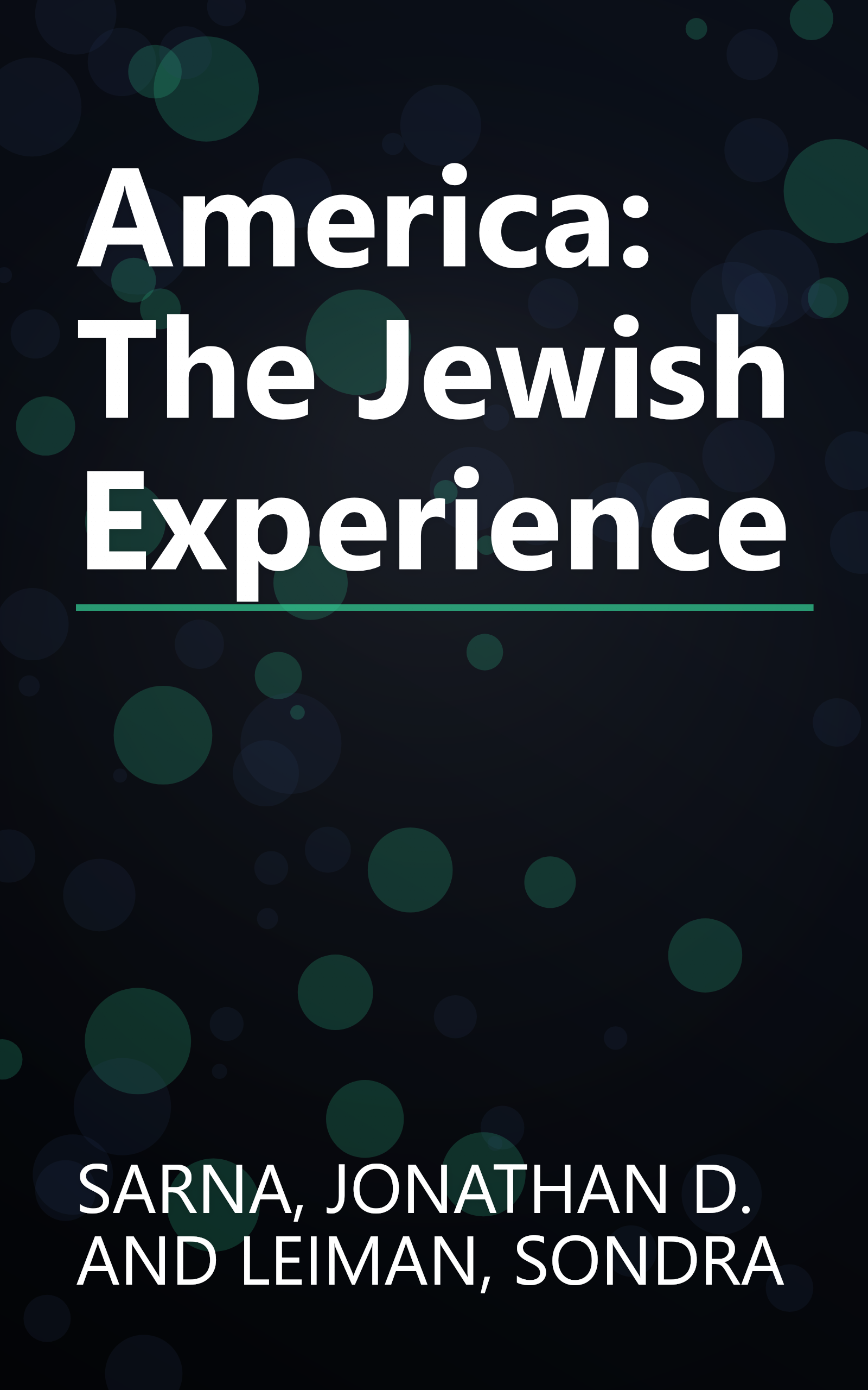America: The Jewish Experience book cover