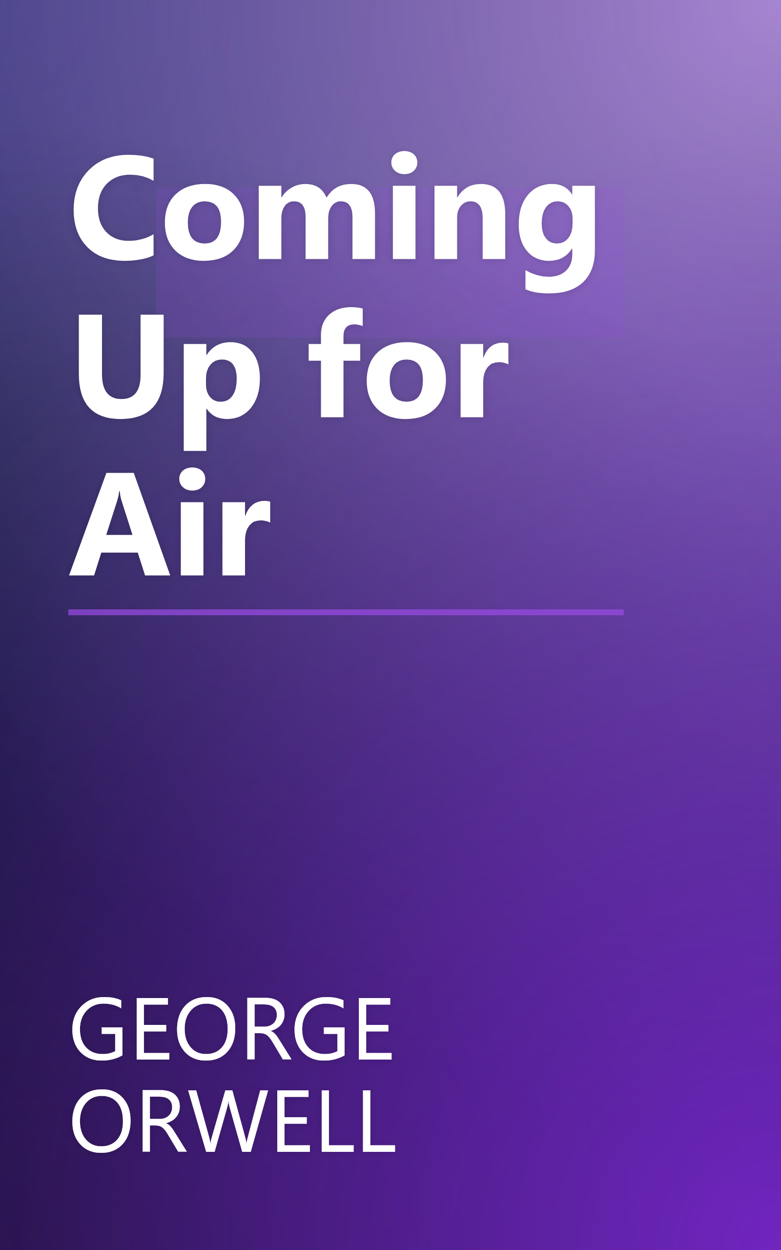 Coming Up for Air book cover