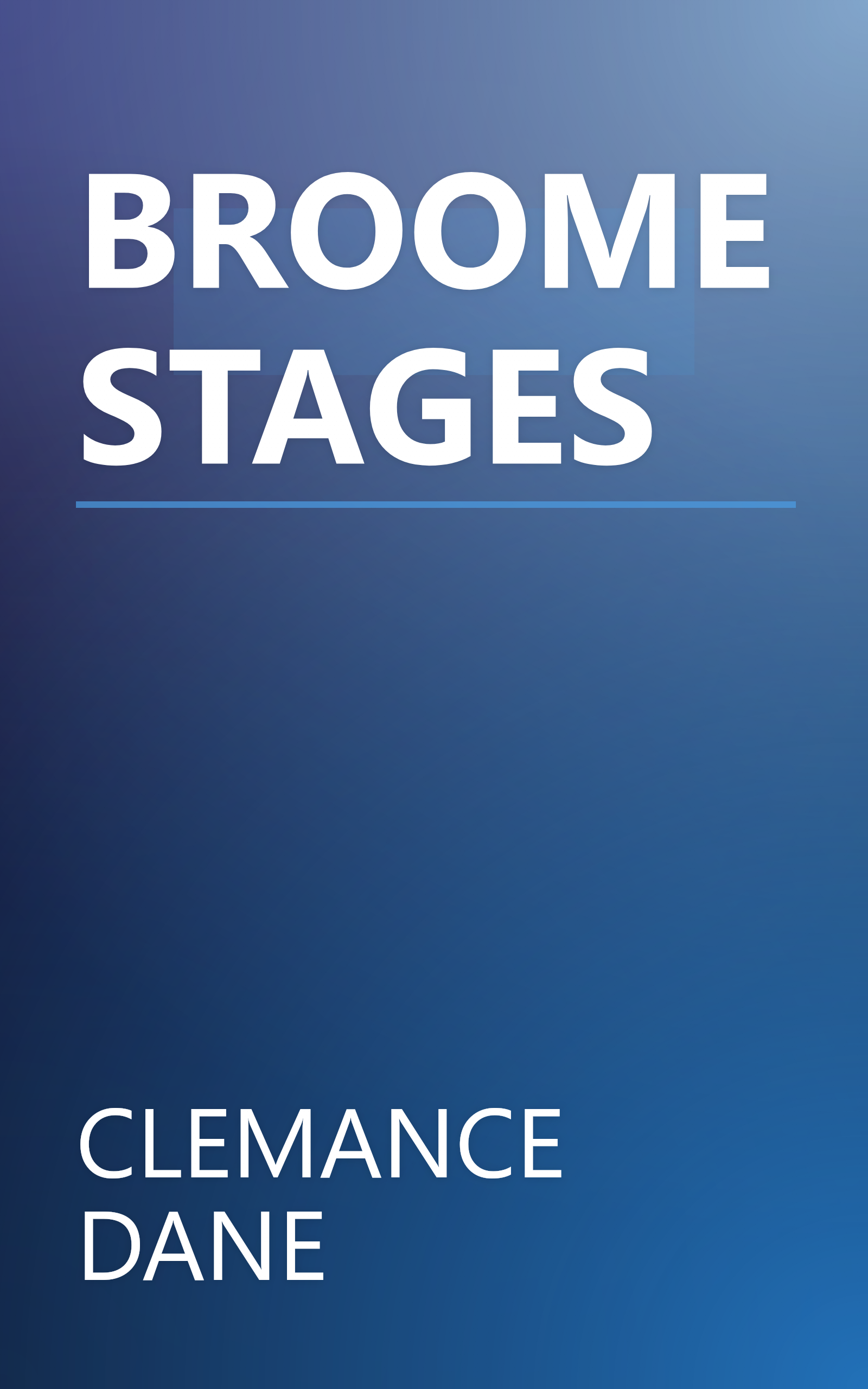 BROOME STAGES book cover