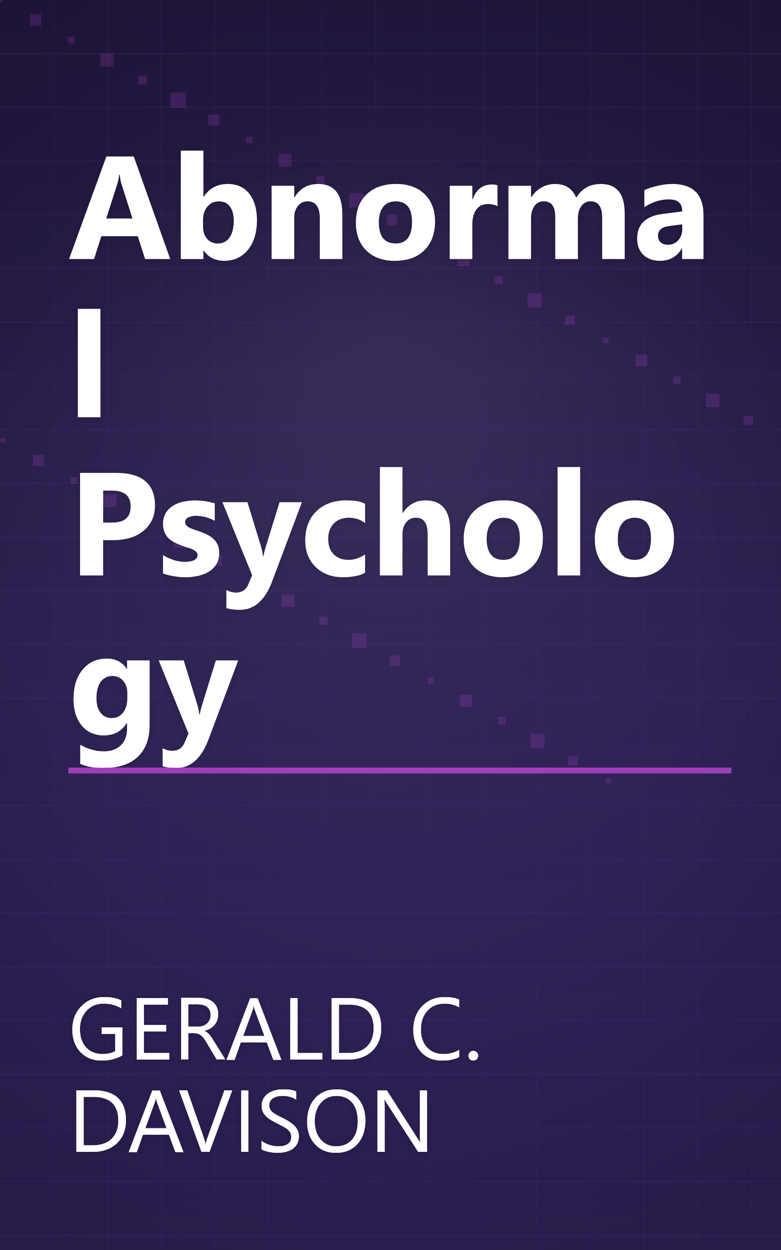 Abnormal Psychology book cover