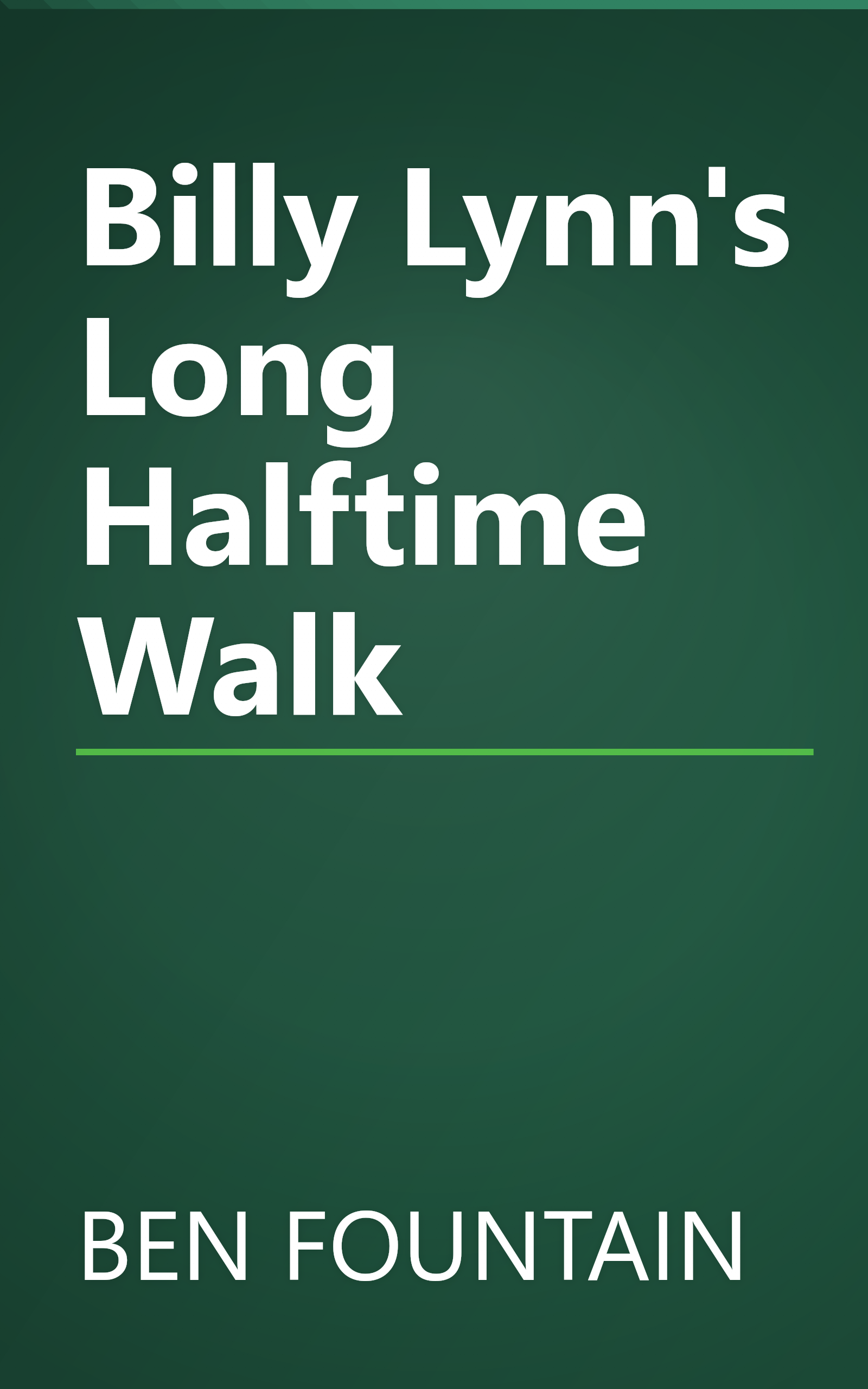 Billy Lynn's Long Halftime Walk book cover