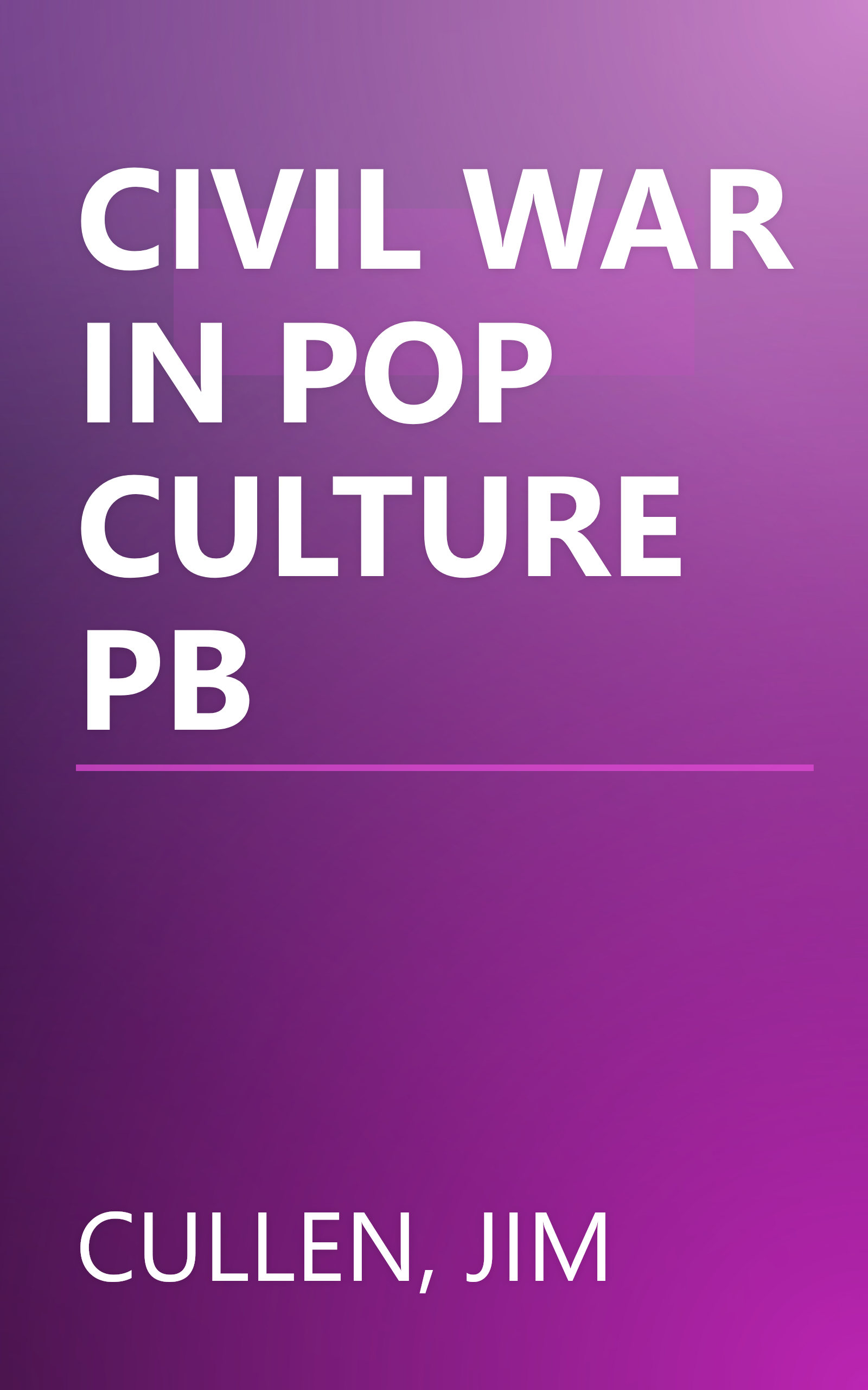 CIVIL WAR IN POP CULTURE PB book cover