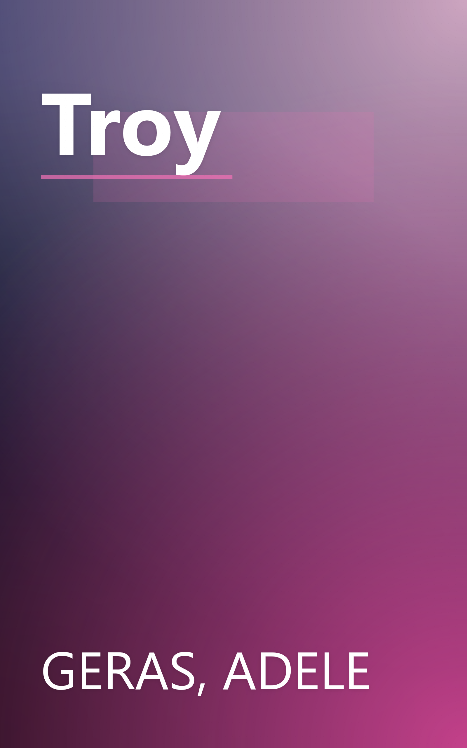 Troy book cover