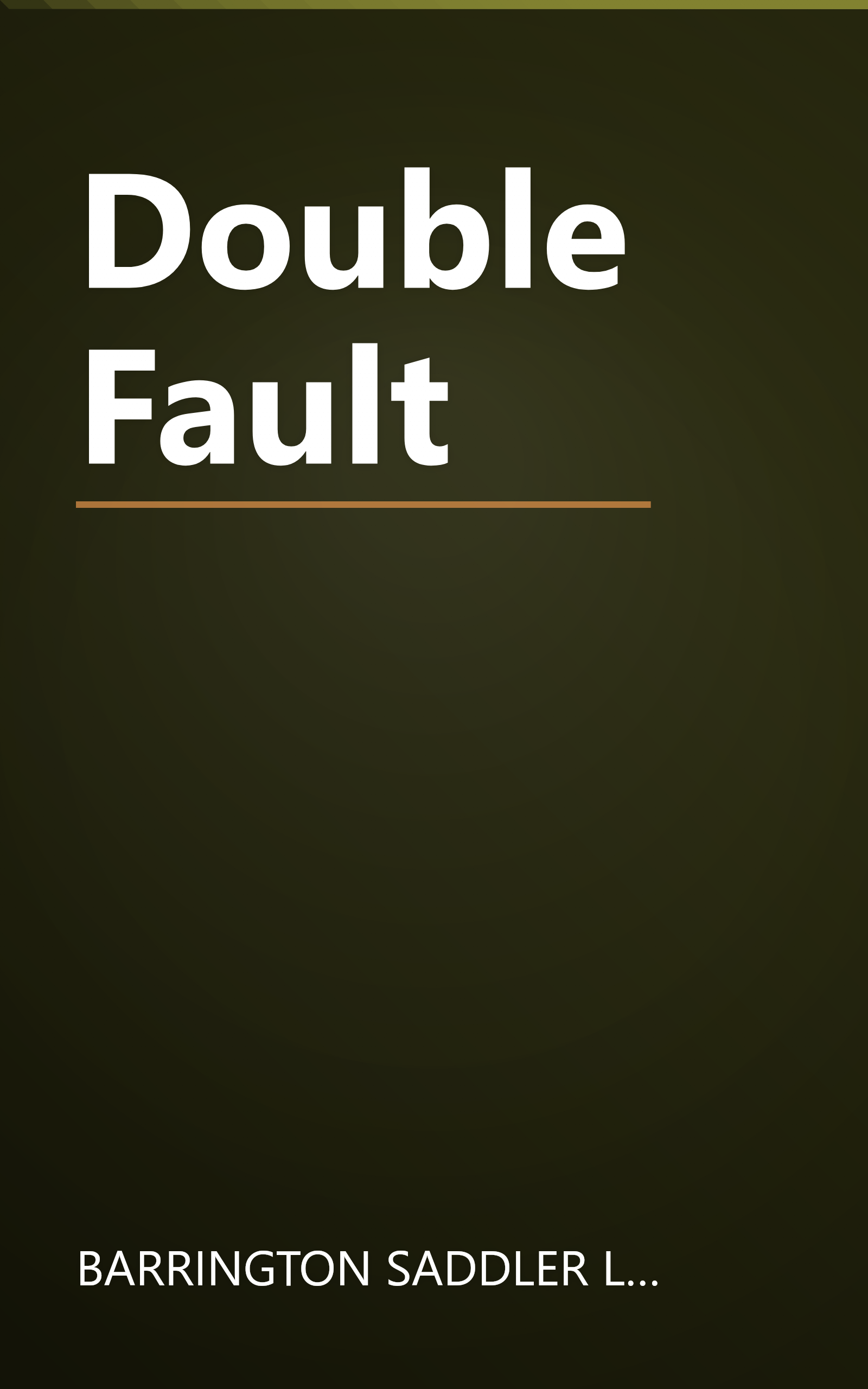 Double Fault book cover