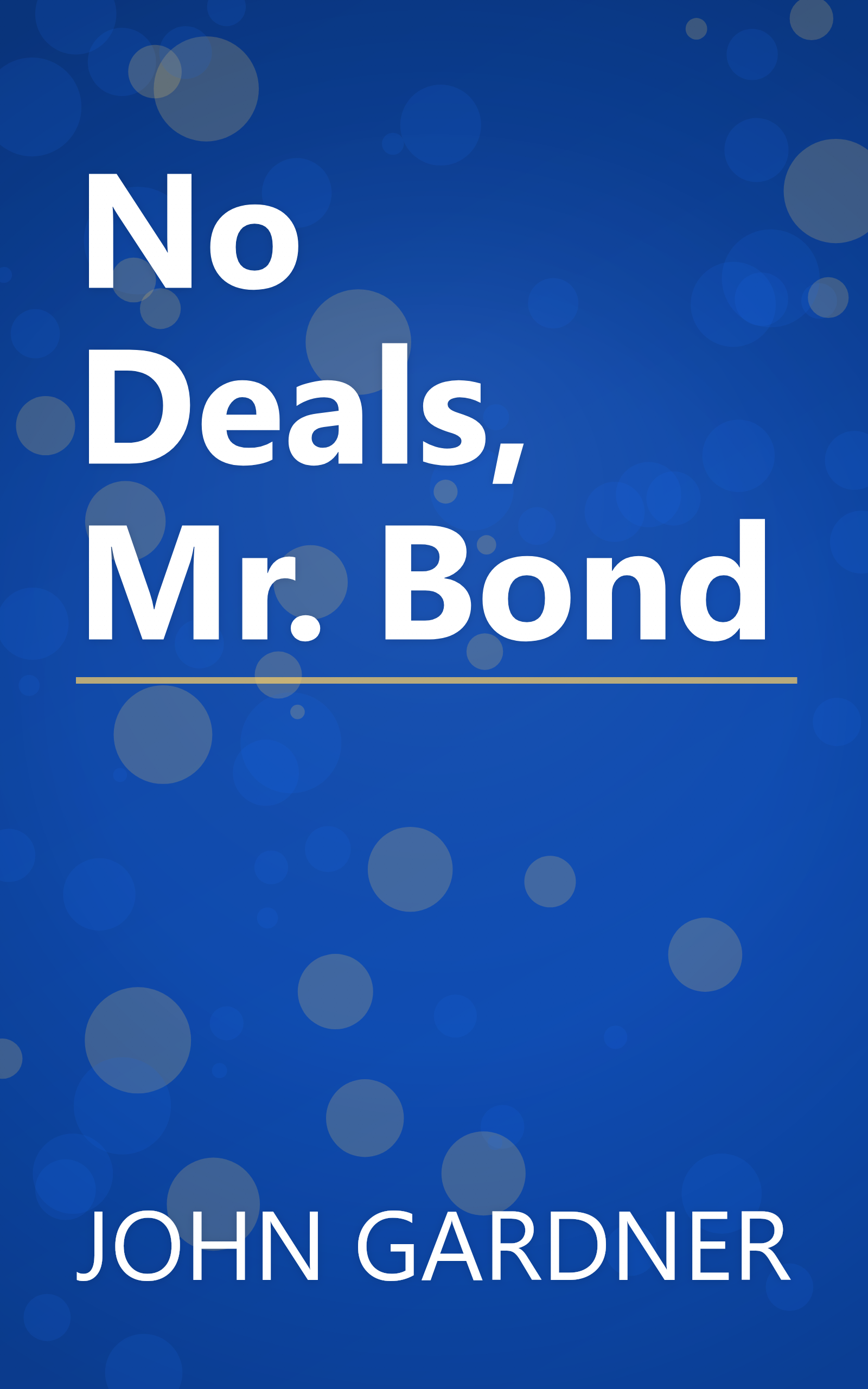 No Deals, Mr. Bond book cover