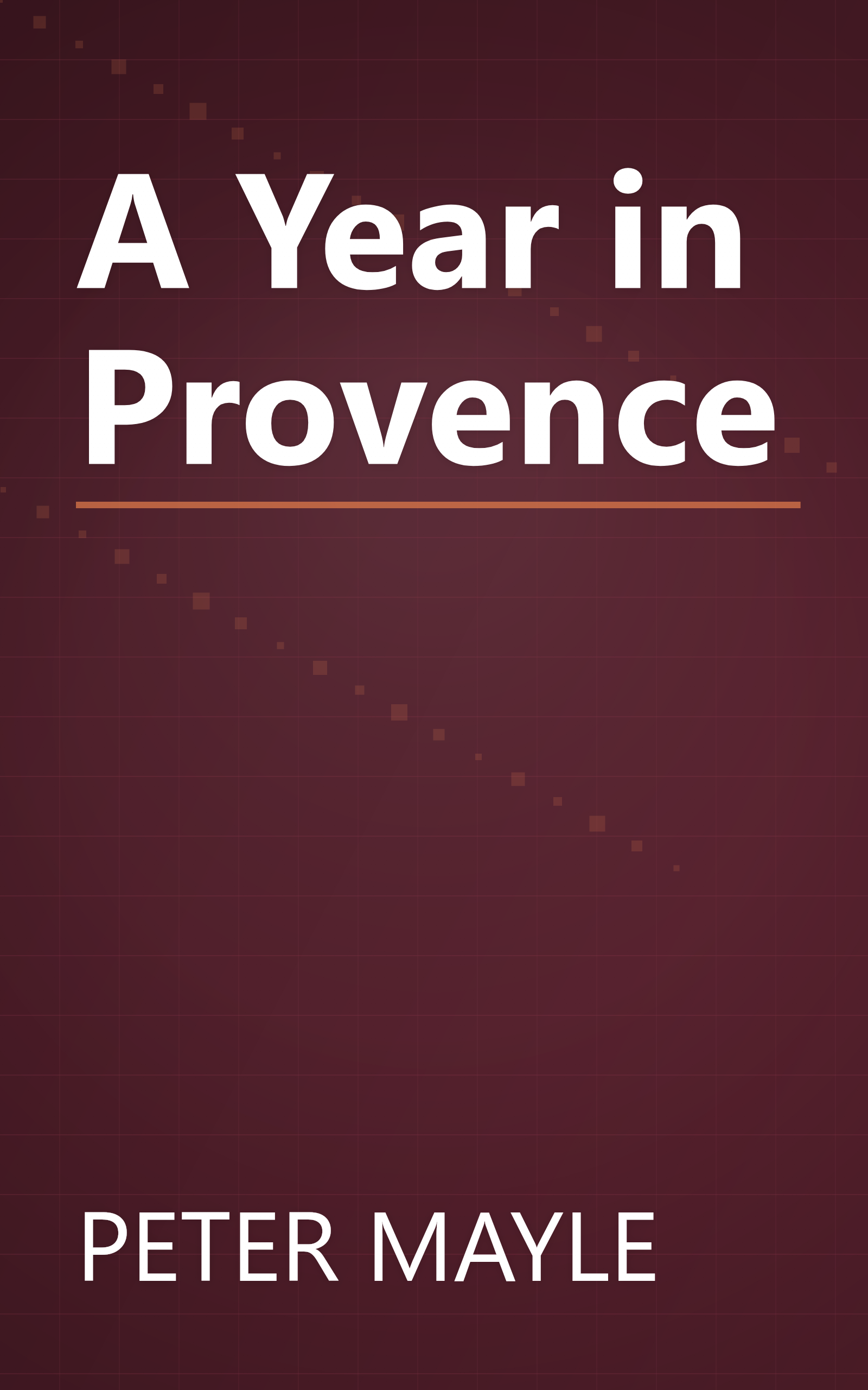 A Year in Provence book cover