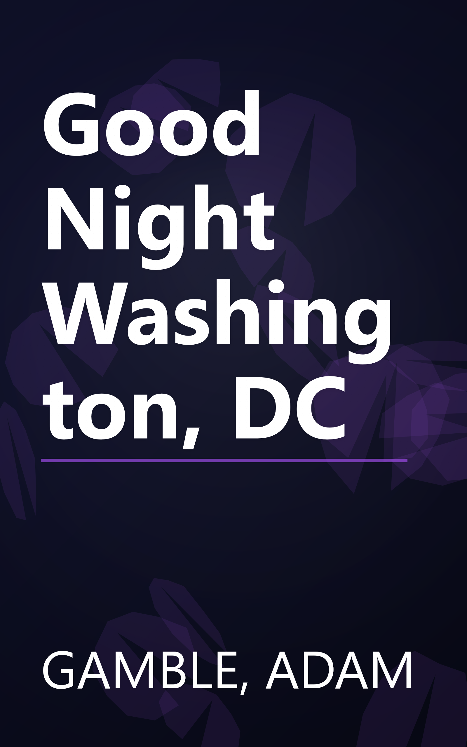 Good Night Washington, DC book cover