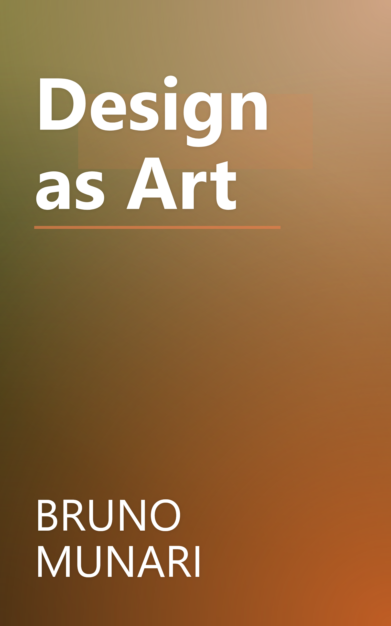 Design as Art book cover
