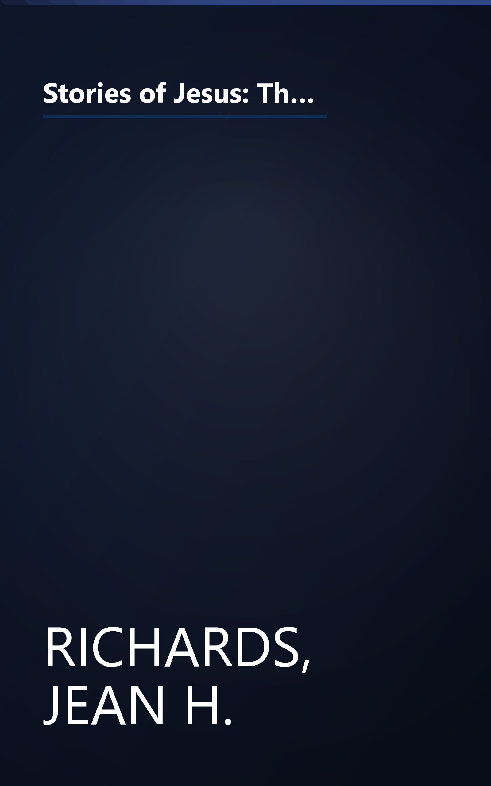 Stories of Jesus: The Boy in the Temple; Food for All; the Good Neighbor; Saved From the Storm; Children Were Always Welcome (Little Golden Book) book cover