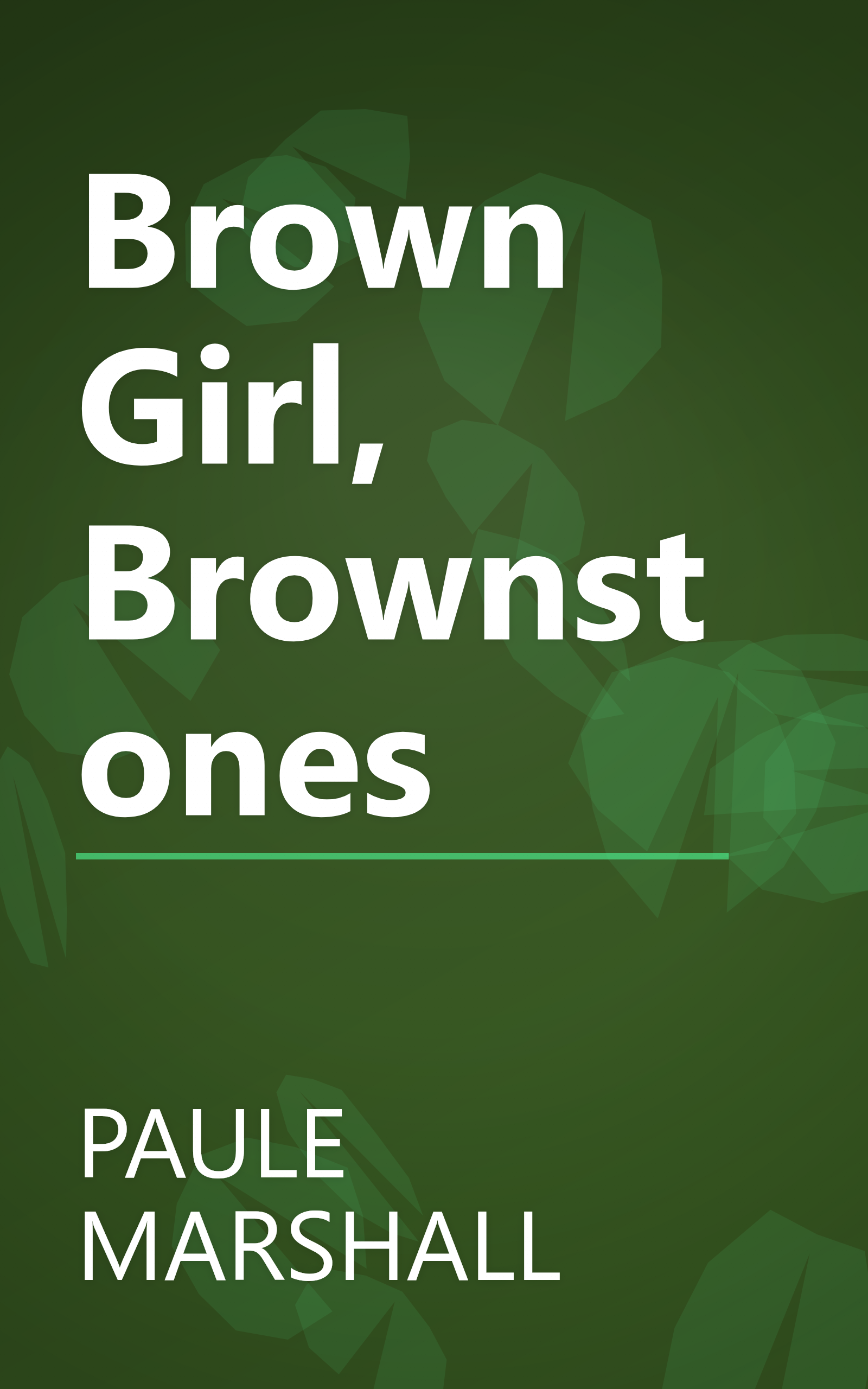 Brown Girl, Brownstones book cover