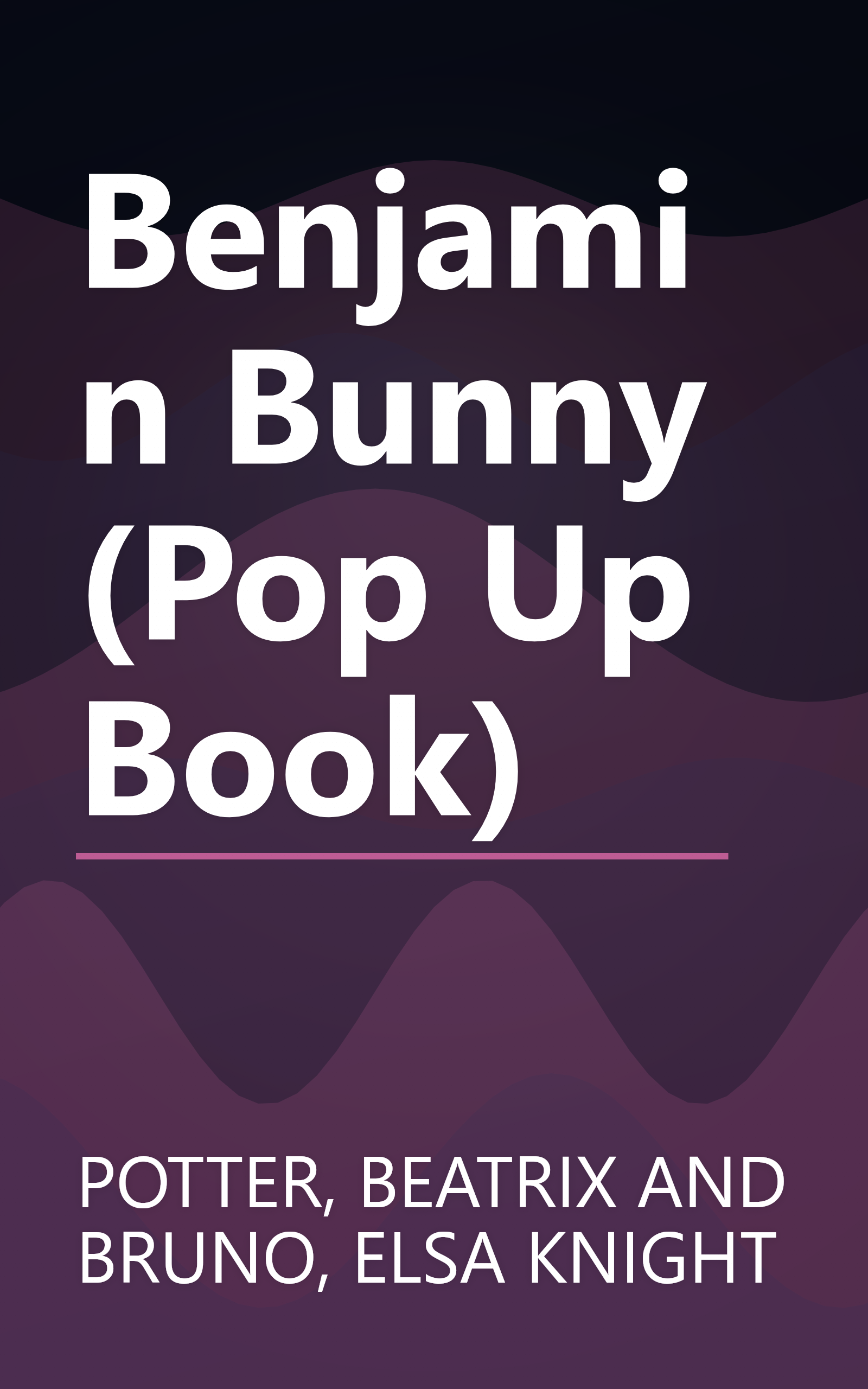 Benjamin Bunny (Pop Up Book) book cover