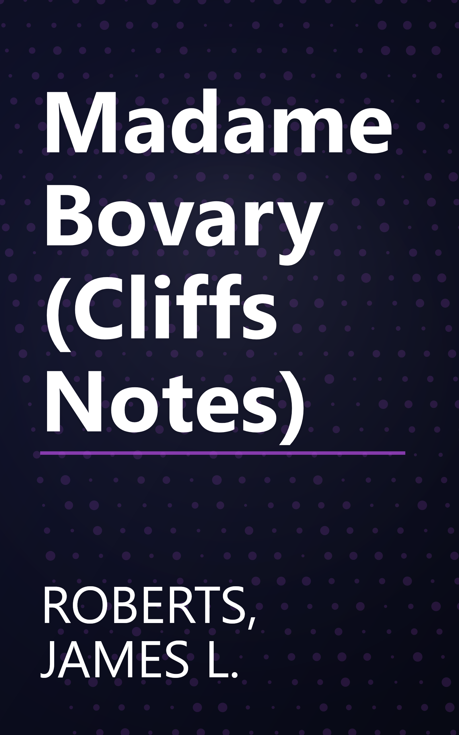 Madame Bovary (Cliffs Notes) book cover
