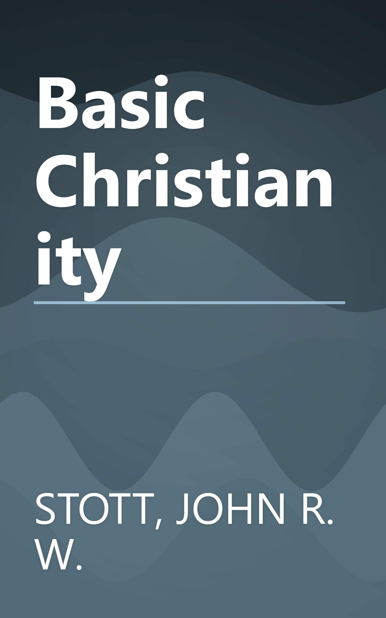 Basic Christianity book cover