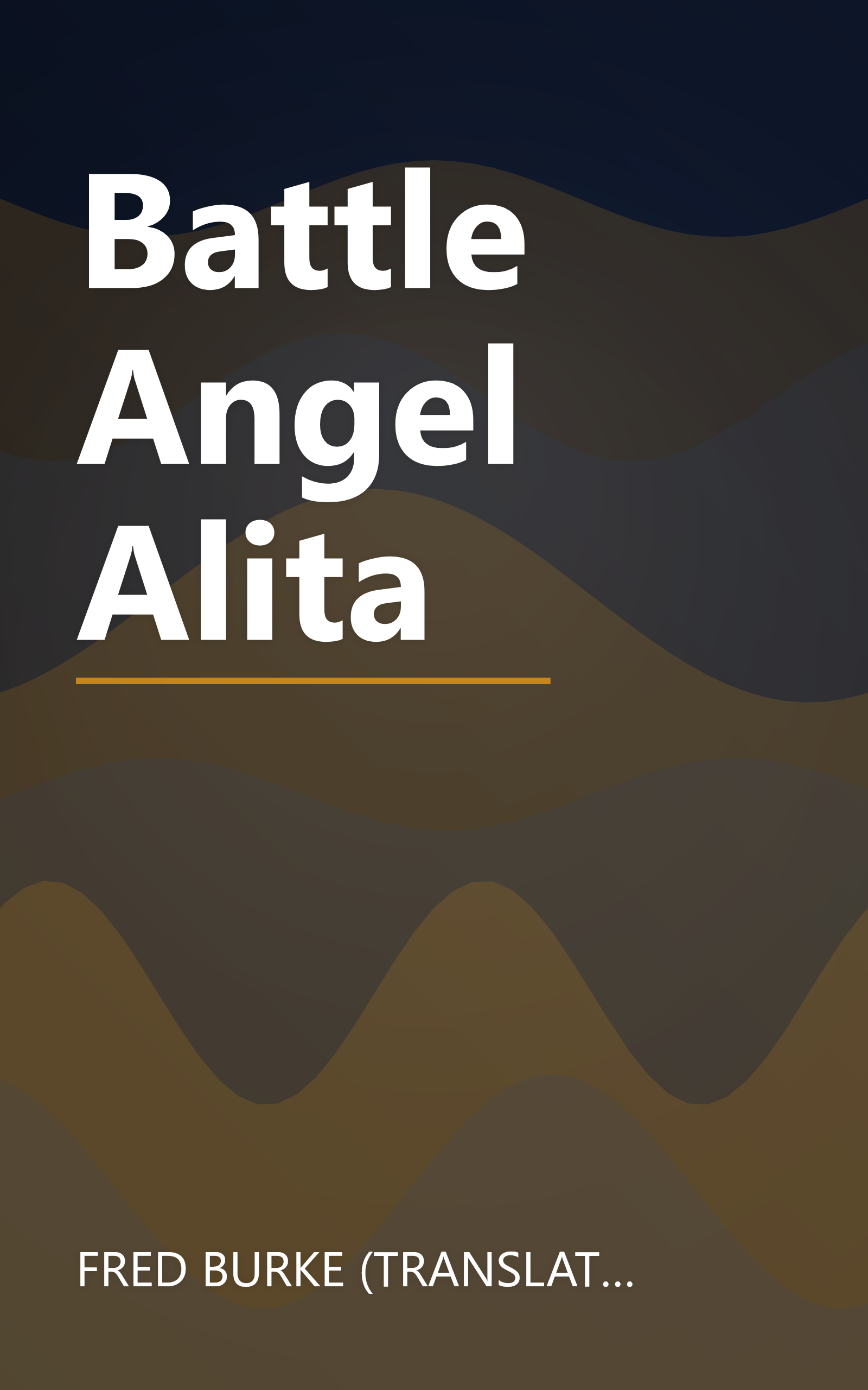 Battle Angel Alita book cover