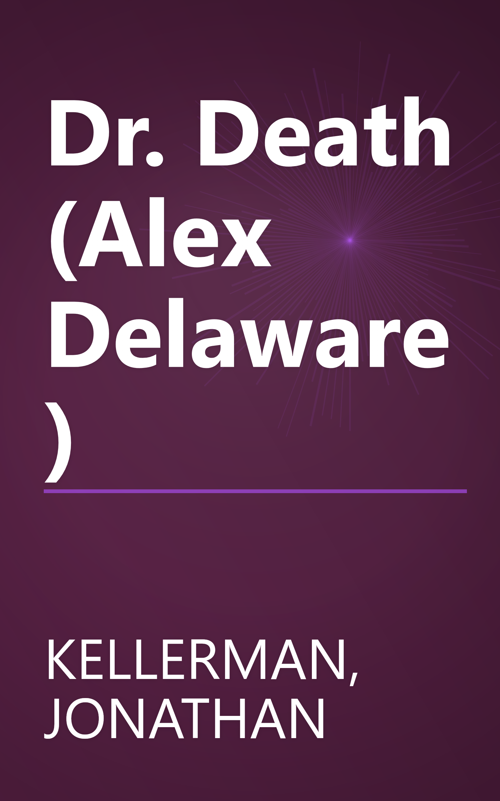 Dr. Death (Alex Delaware) book cover
