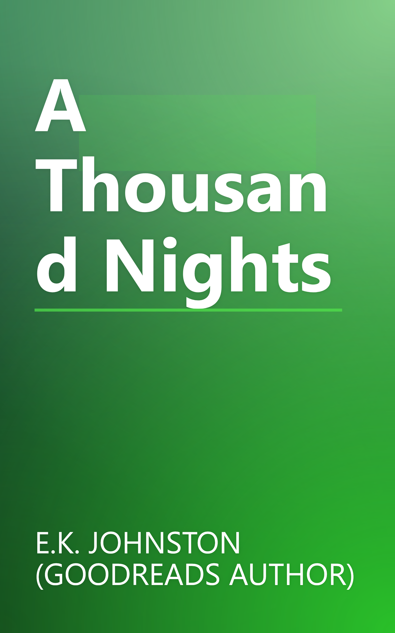 A Thousand Nights book cover