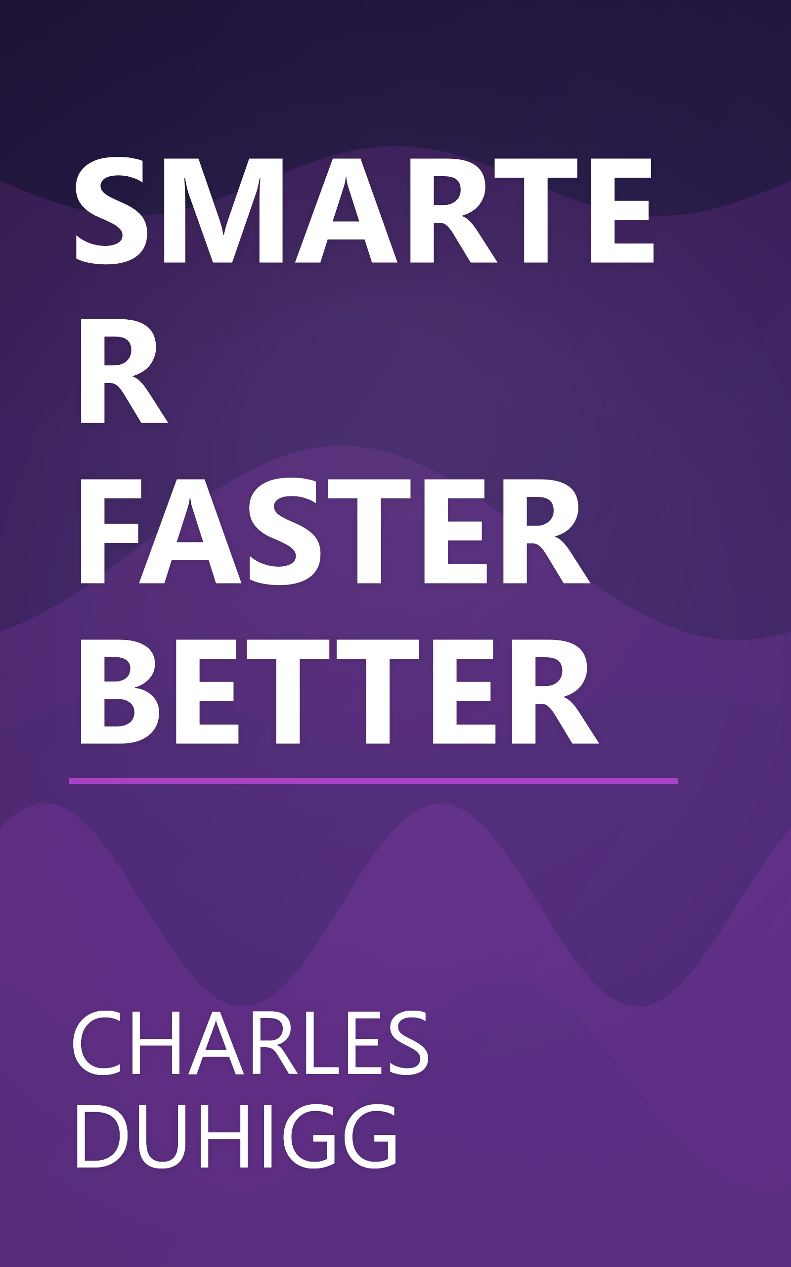 SMARTER FASTER BETTER book cover