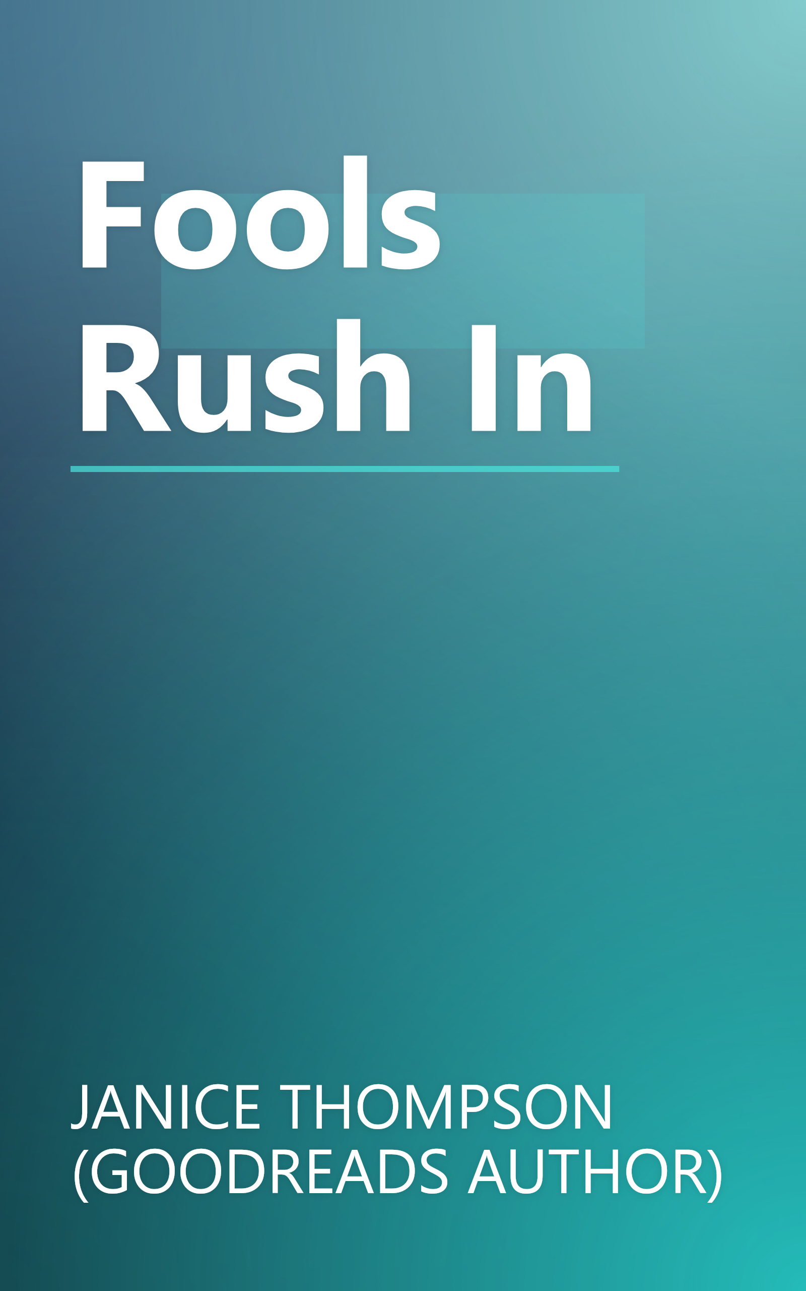 Fools Rush In book cover