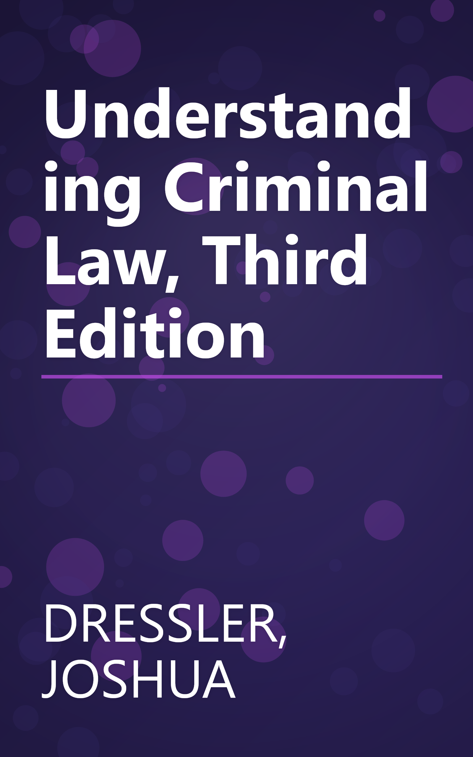 Understanding Criminal Law, Third Edition book cover