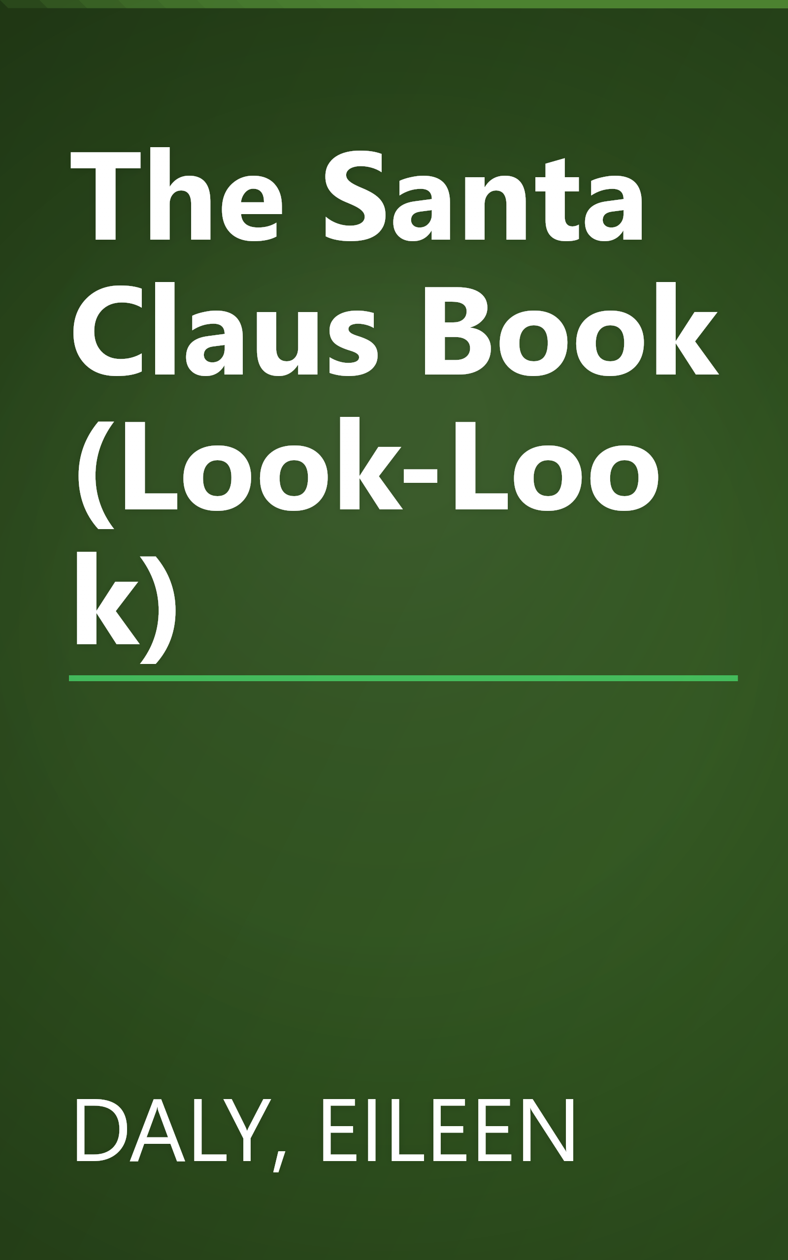 The Santa Claus Book (Look-Look) book cover