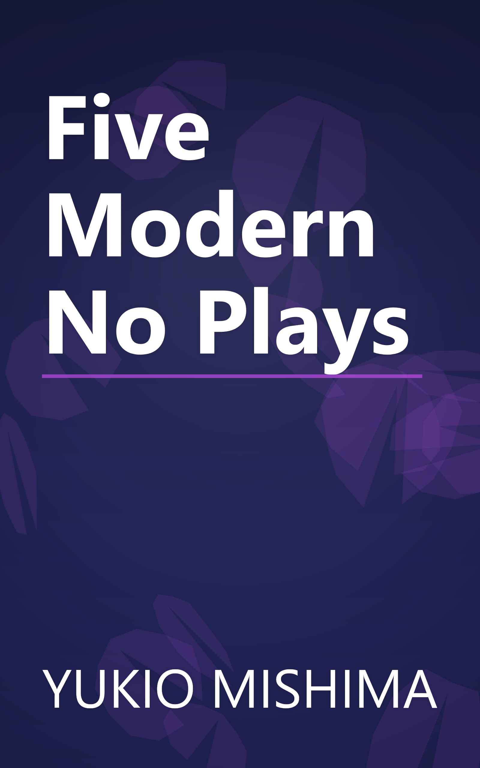 Five Modern No Plays book cover