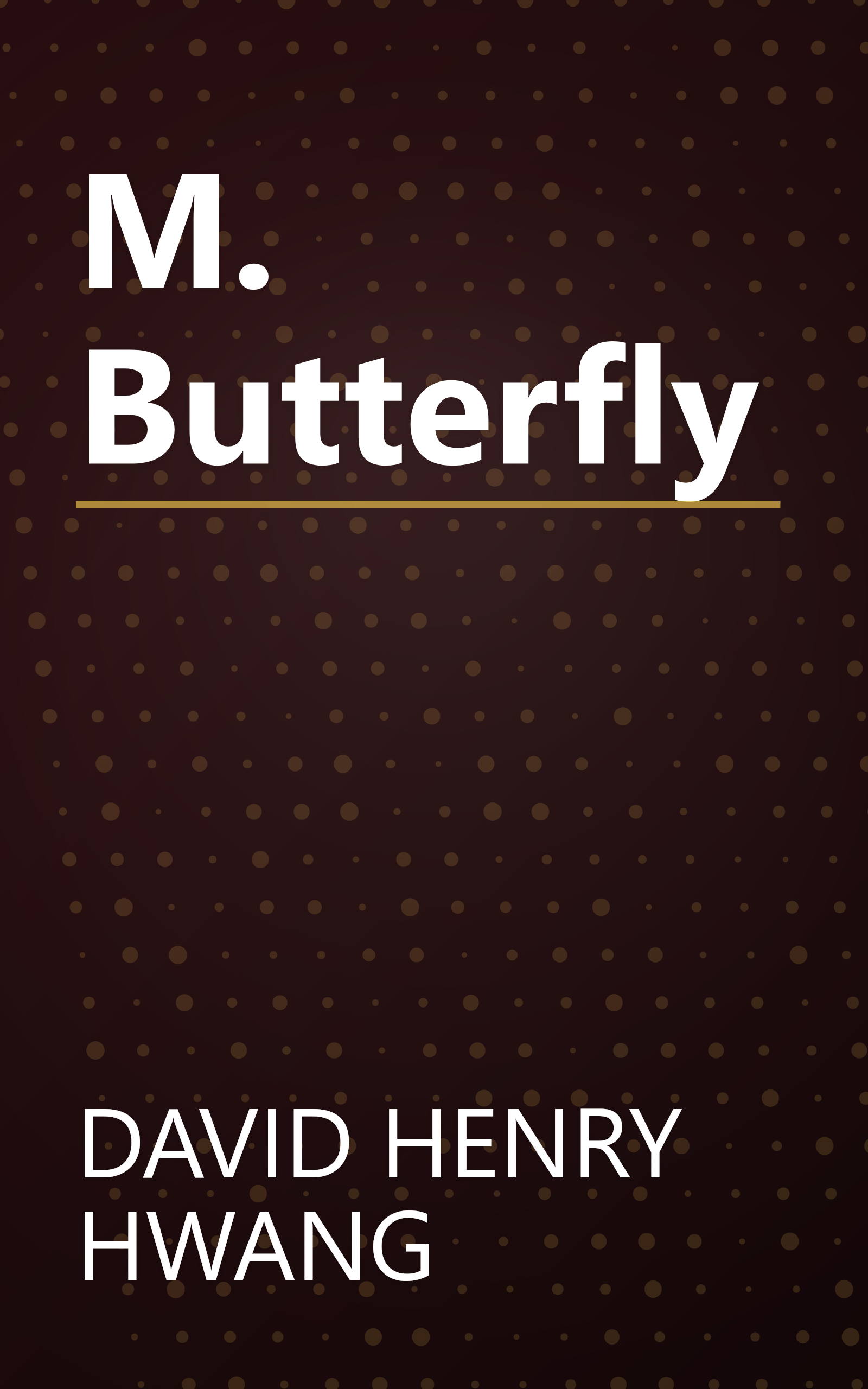 M. Butterfly book cover