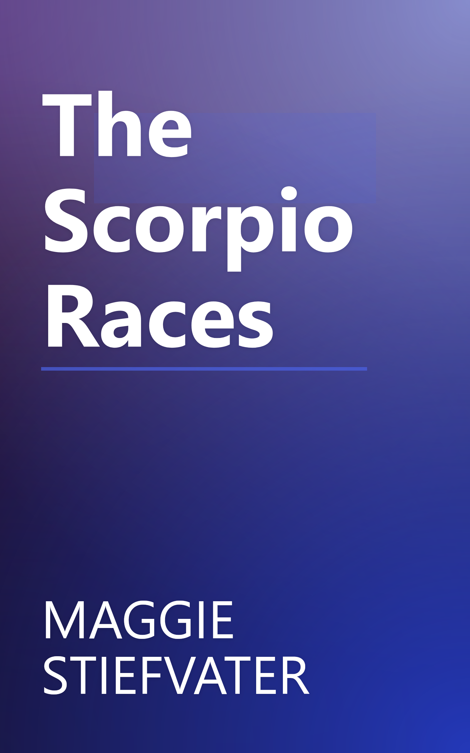 The Scorpio Races book cover