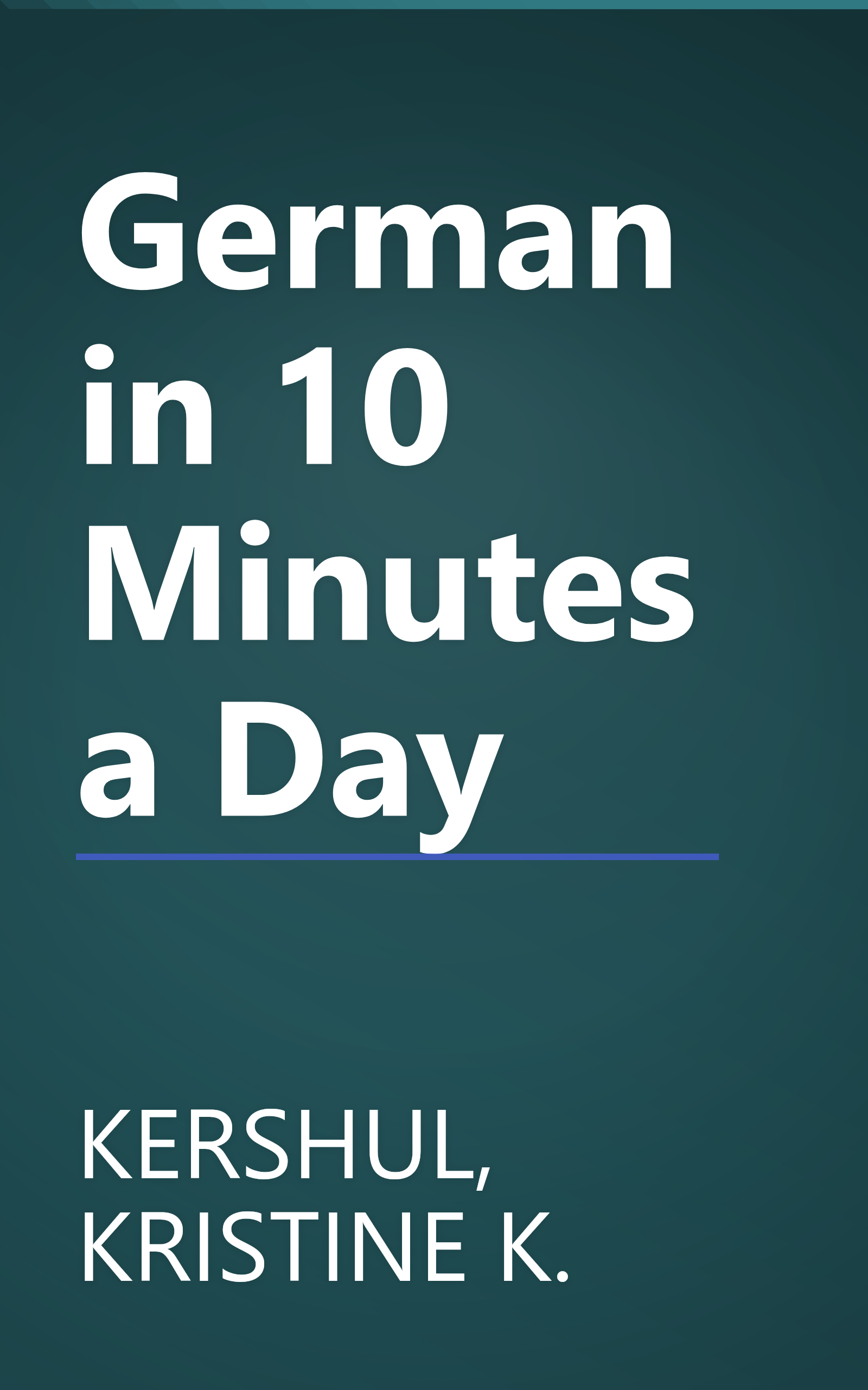 German in 10 Minutes a Day book cover