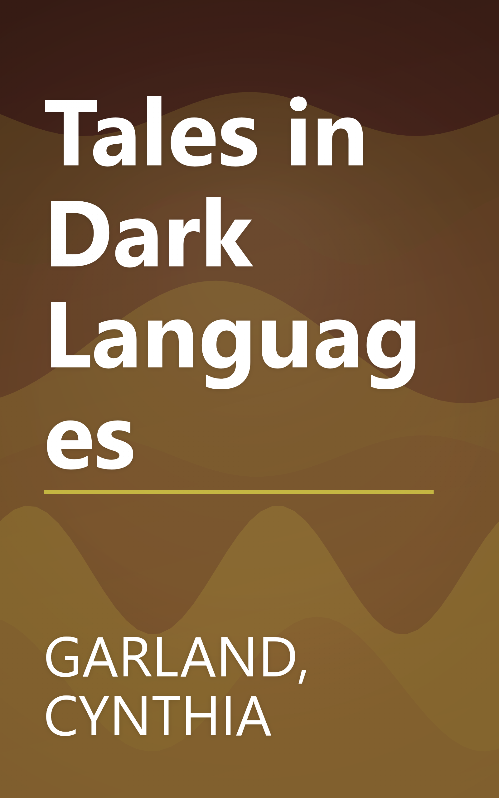 Tales in Dark Languages book cover