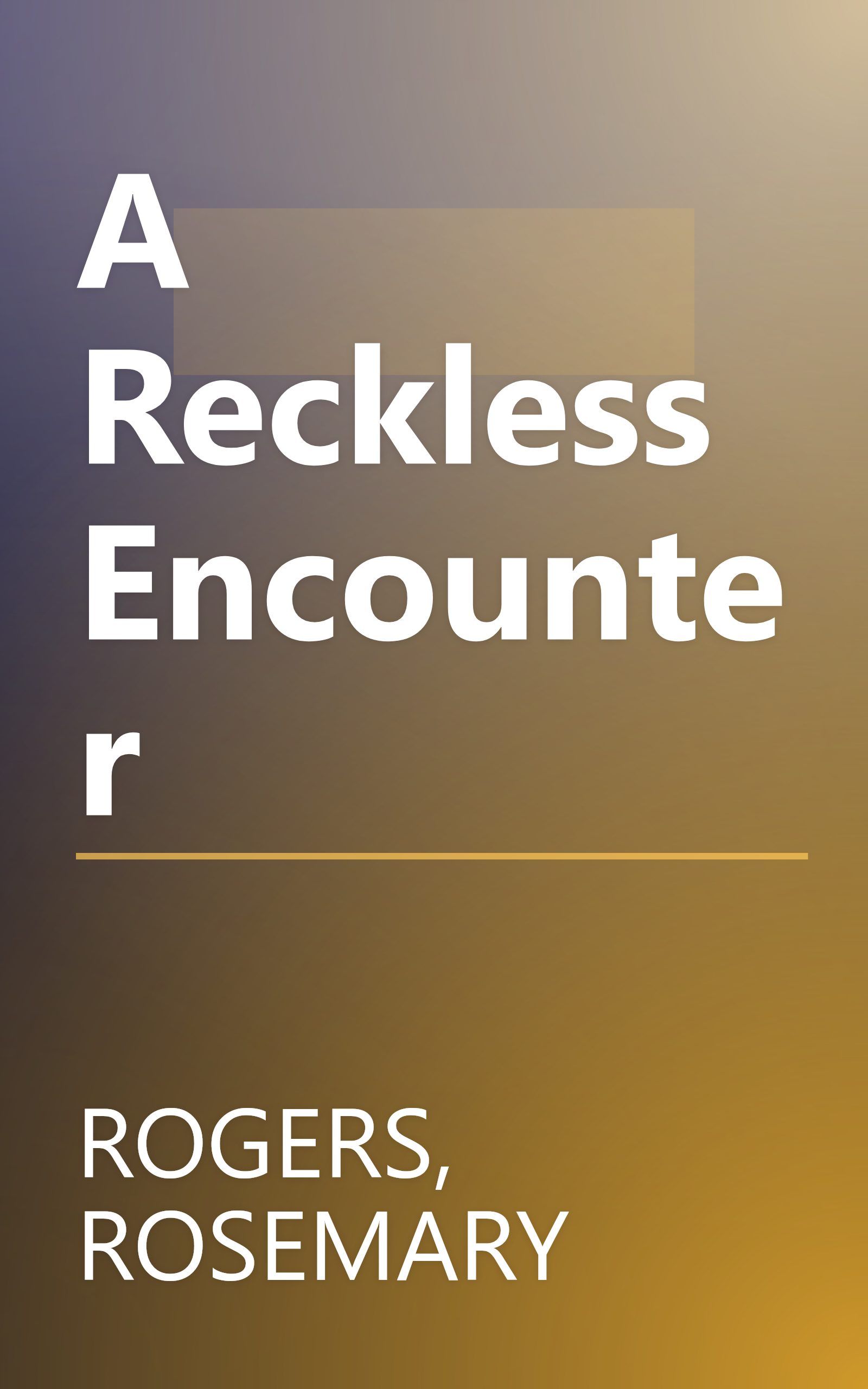 A Reckless Encounter book cover