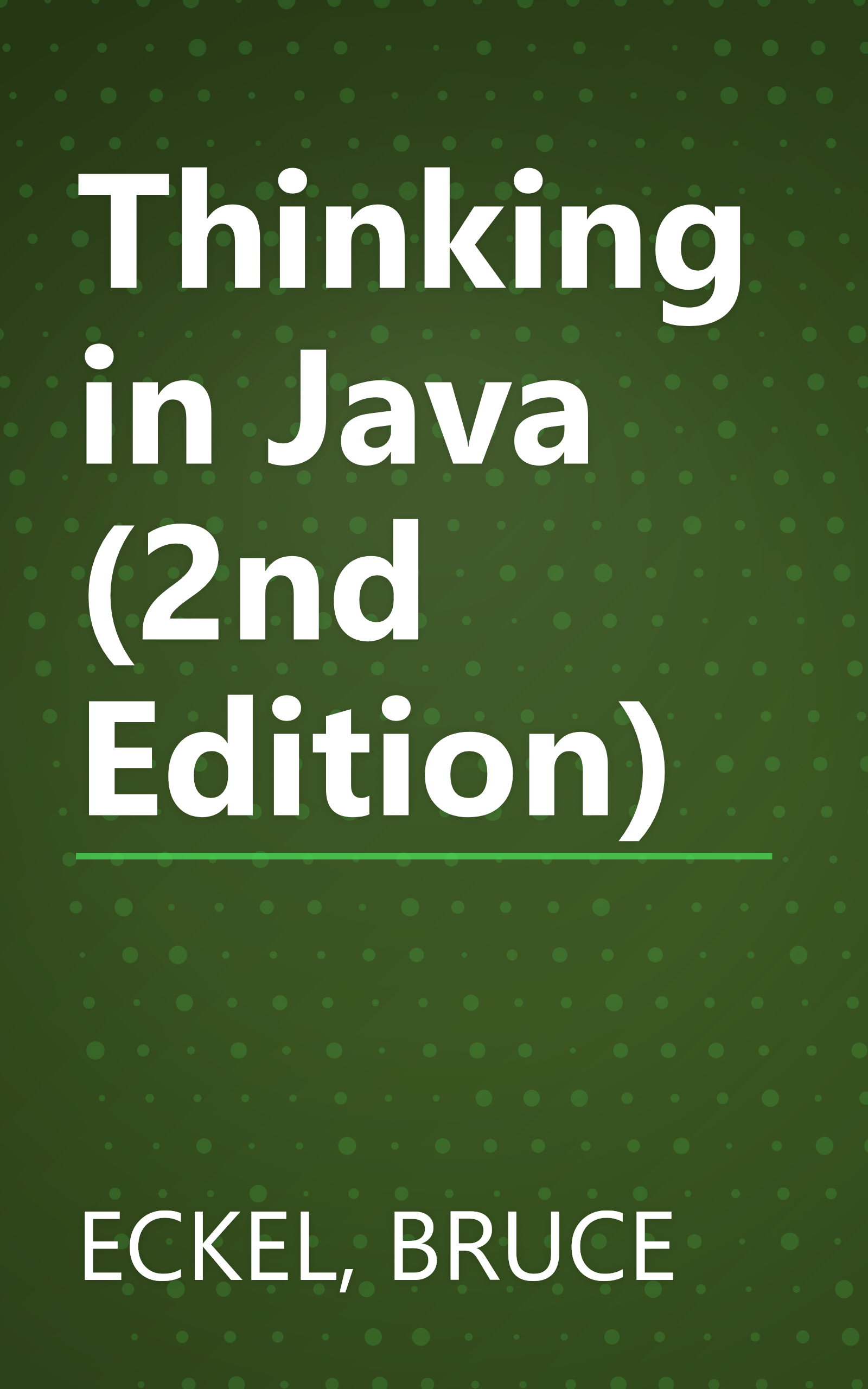Thinking in Java (2nd Edition) book cover