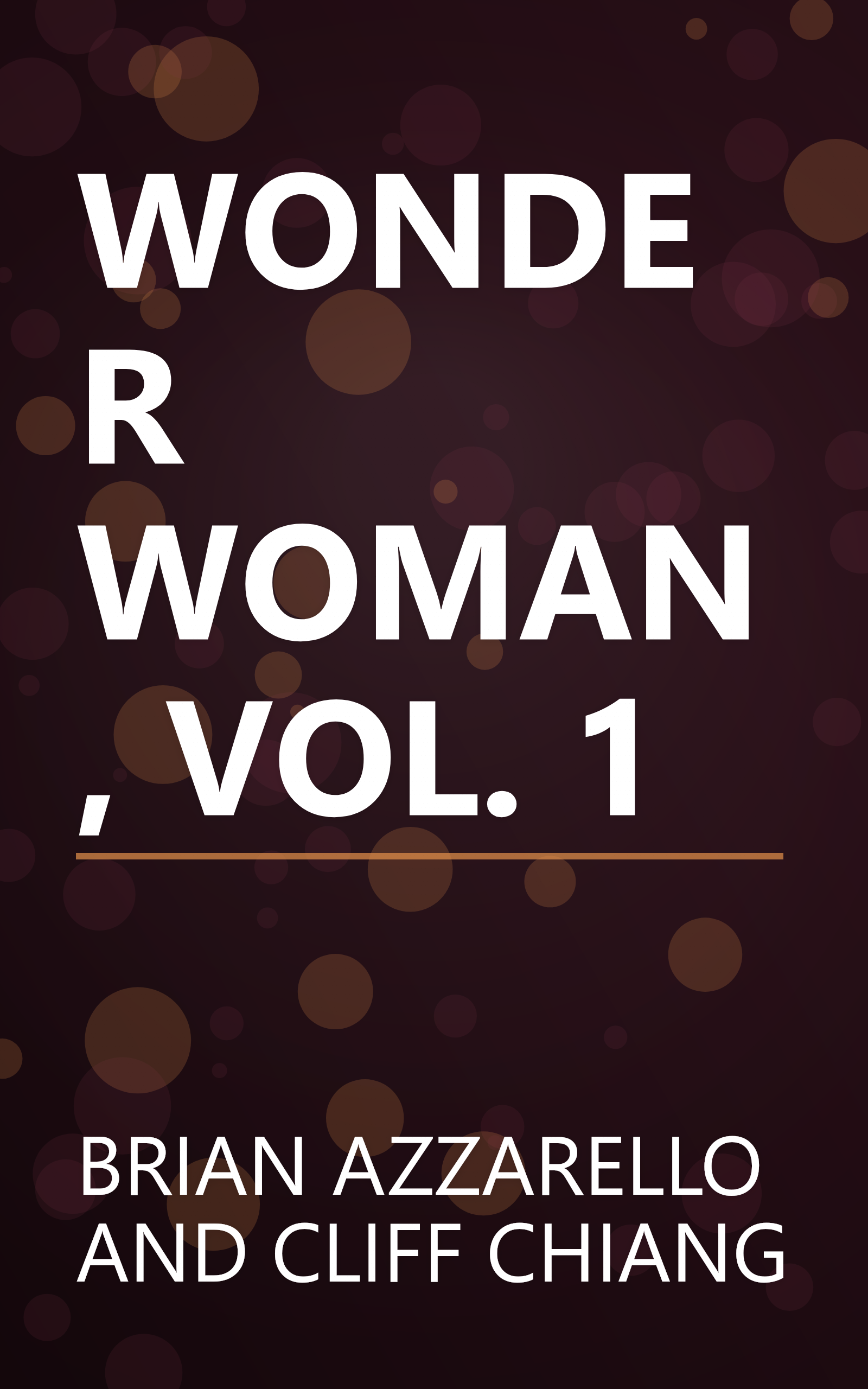 WONDER WOMAN, VOL. 1 book cover