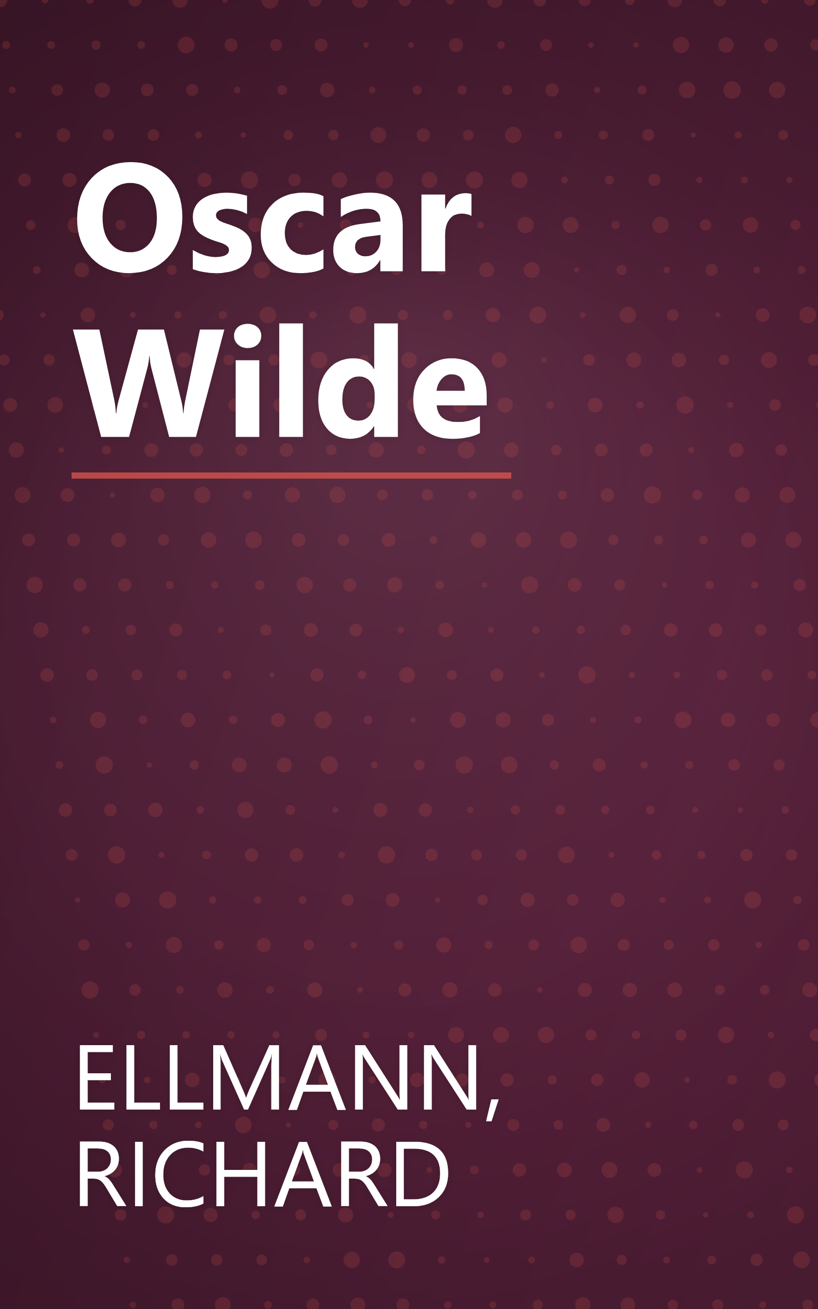 Oscar Wilde book cover