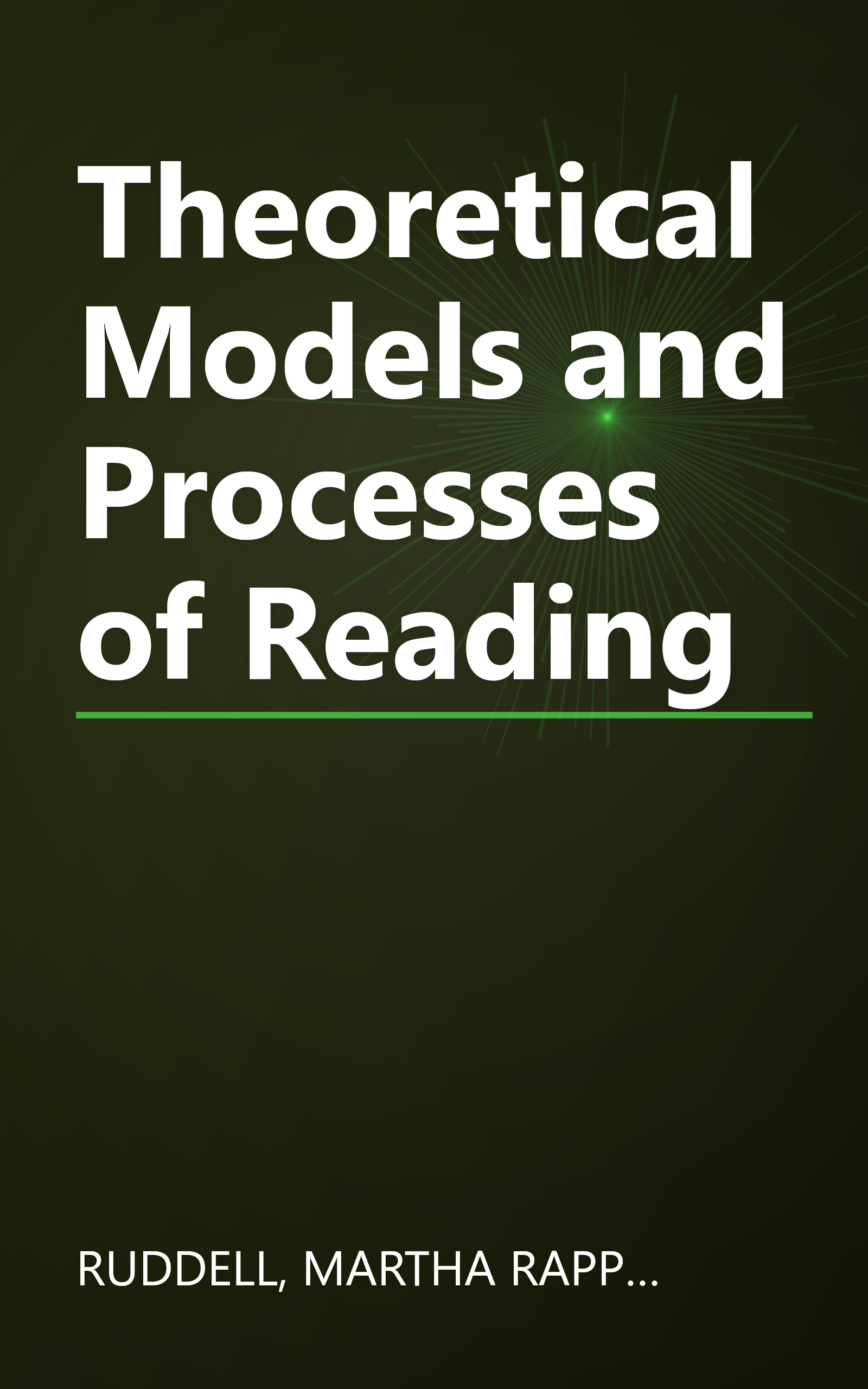 Theoretical Models and Processes of Reading book cover