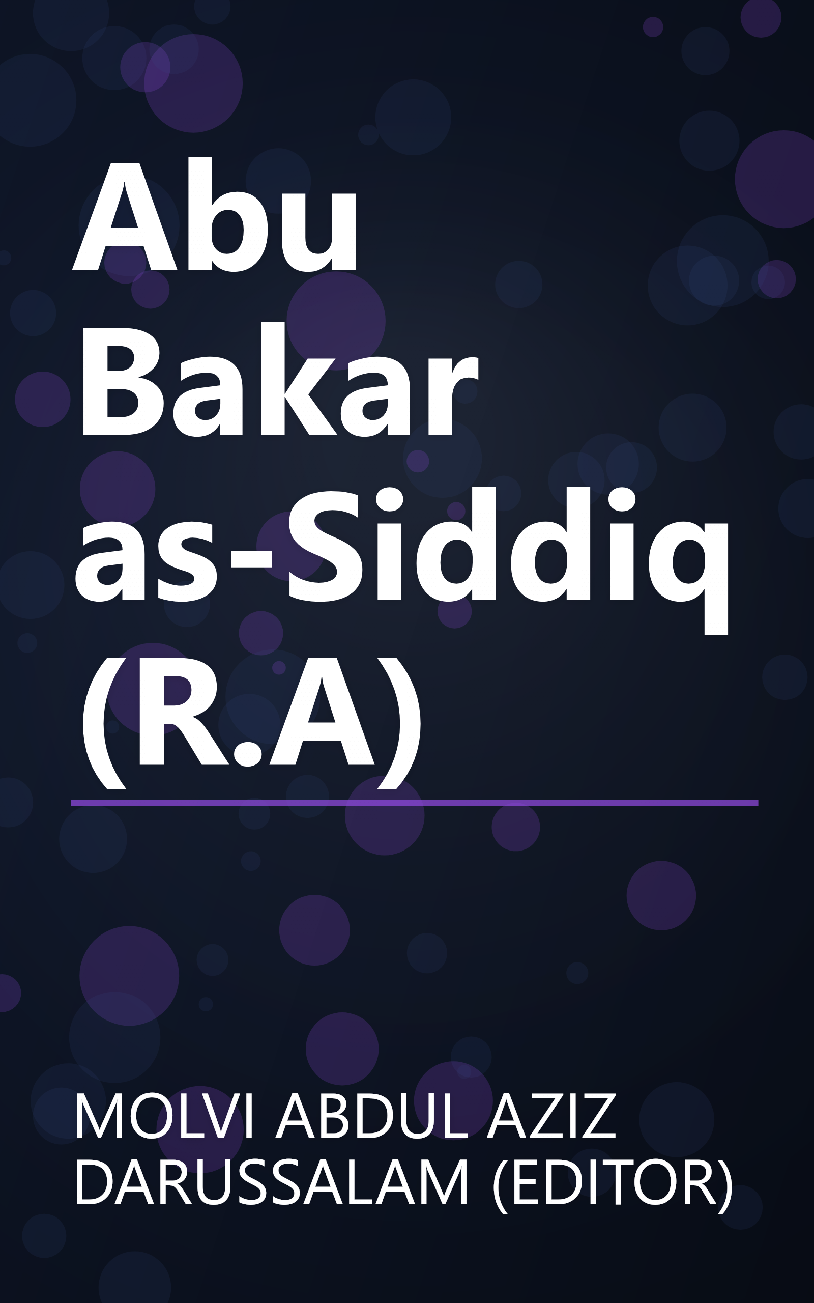 Abu Bakar as-Siddiq (R.A) book cover