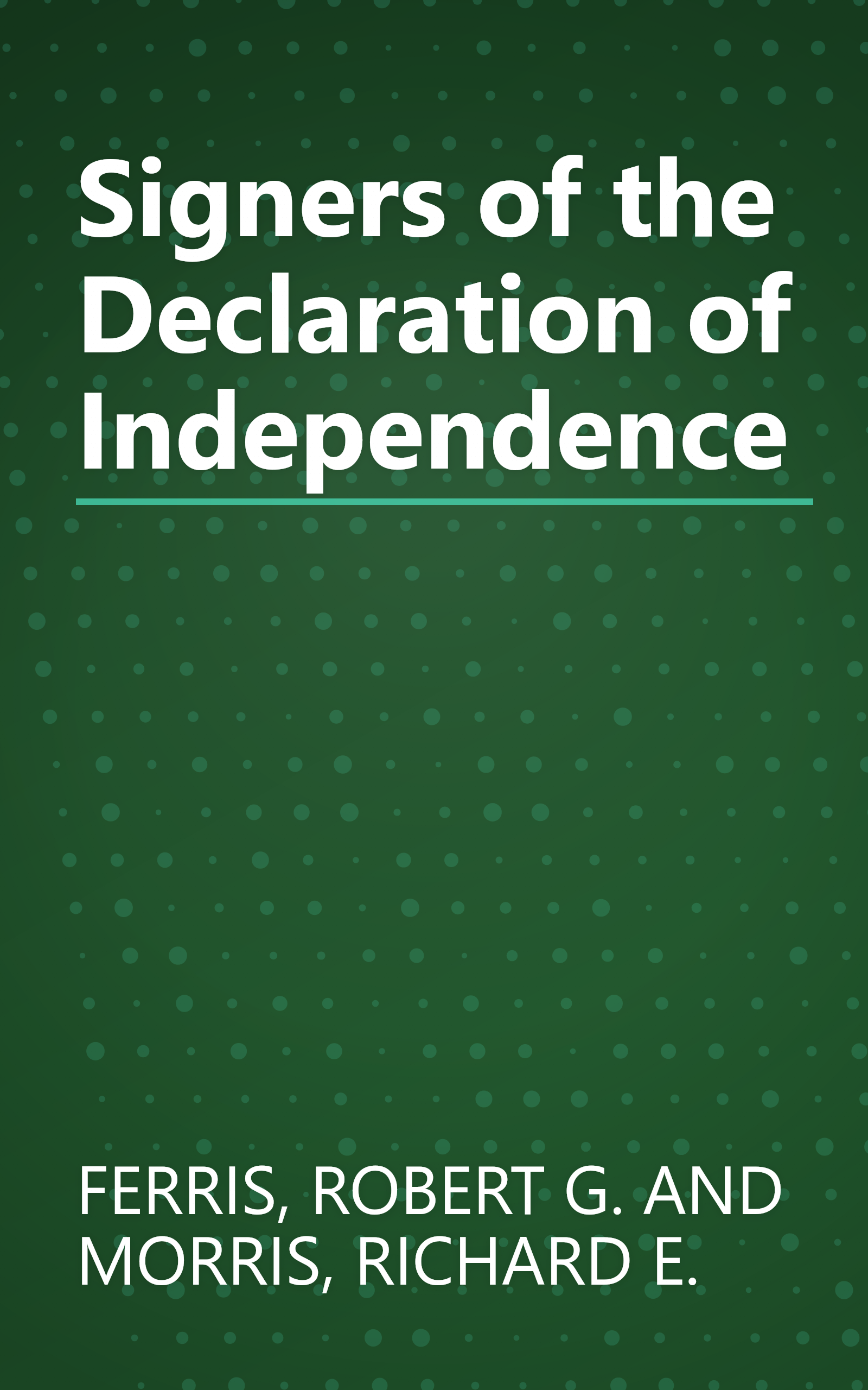 Signers of the Declaration of Independence book cover