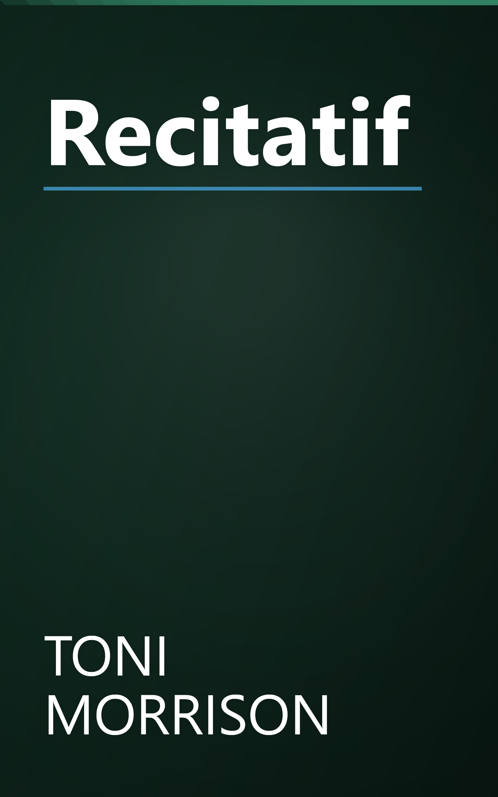 Recitatif book cover