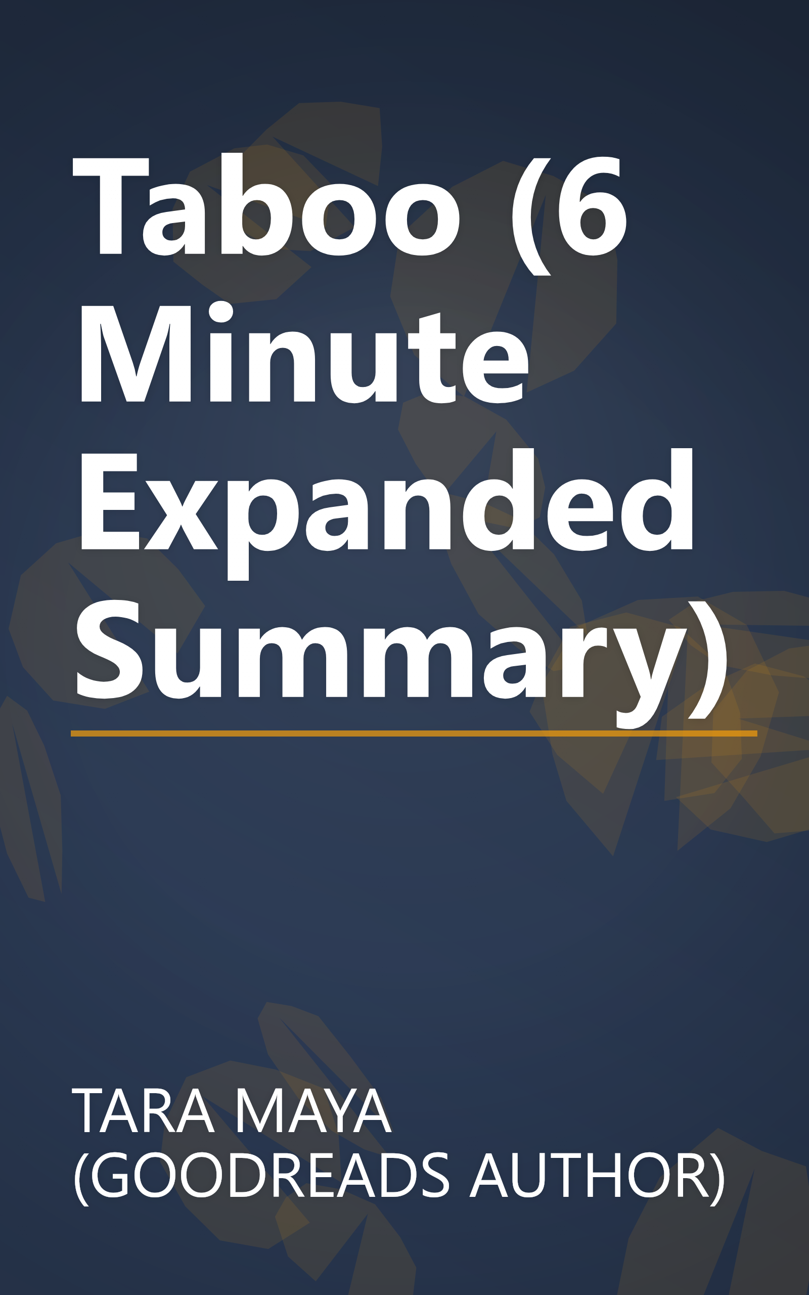 Taboo (6 Minute   Expanded Summary) book cover