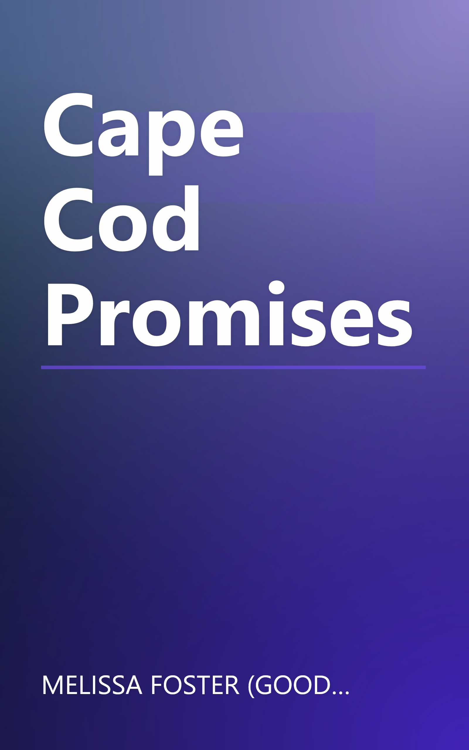 Cape Cod Promises book cover