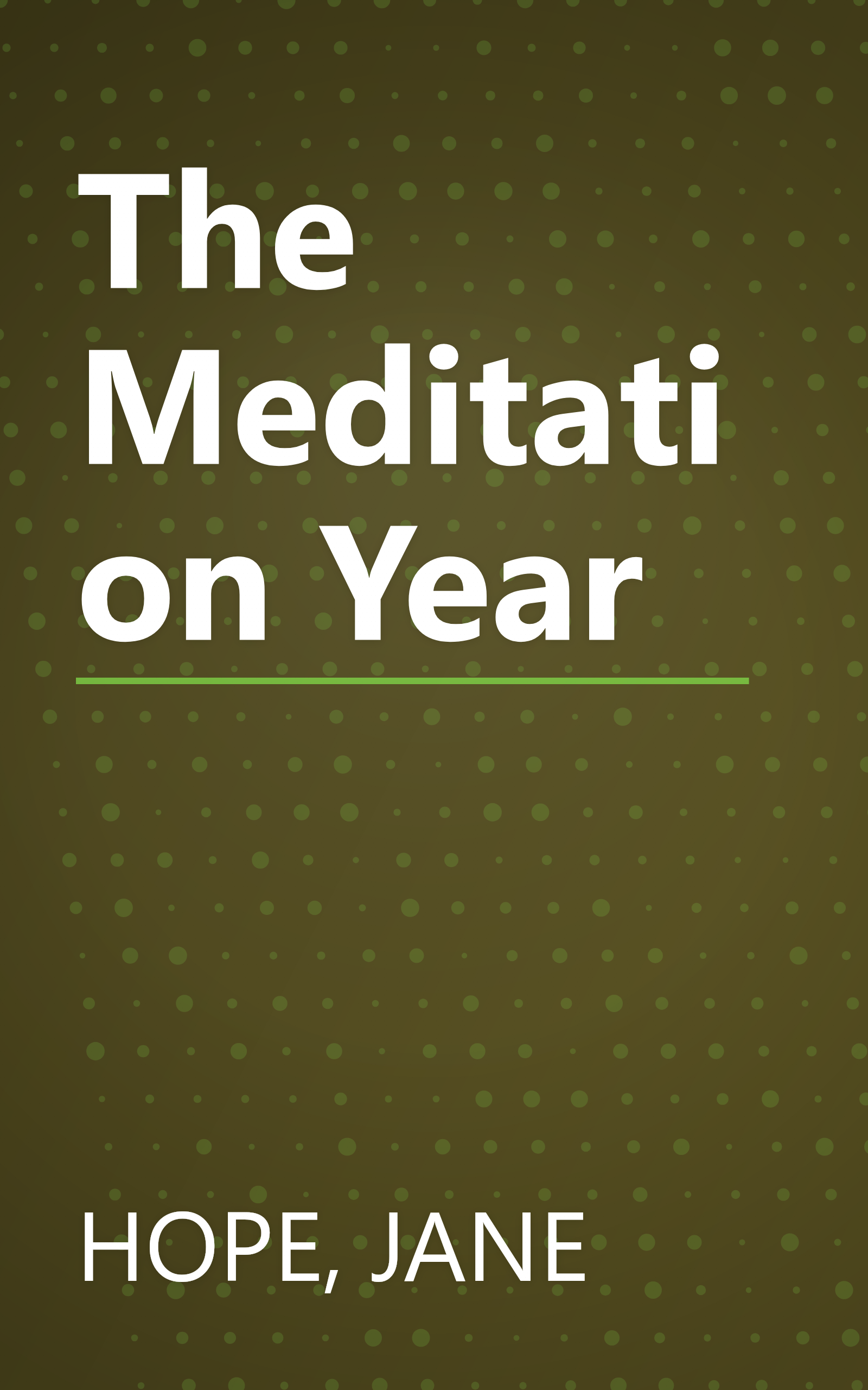 The Meditation Year book cover
