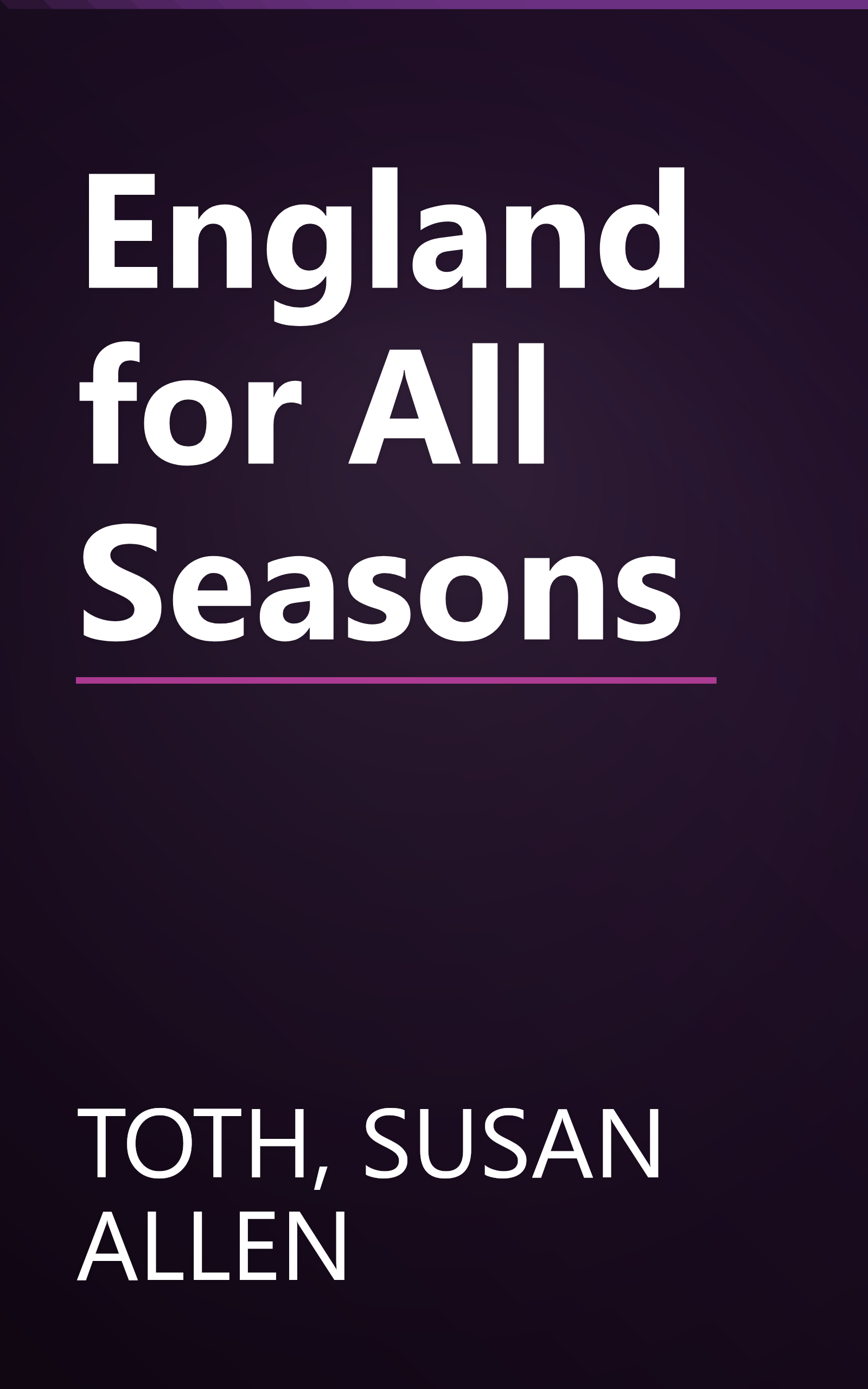 England for All Seasons book cover